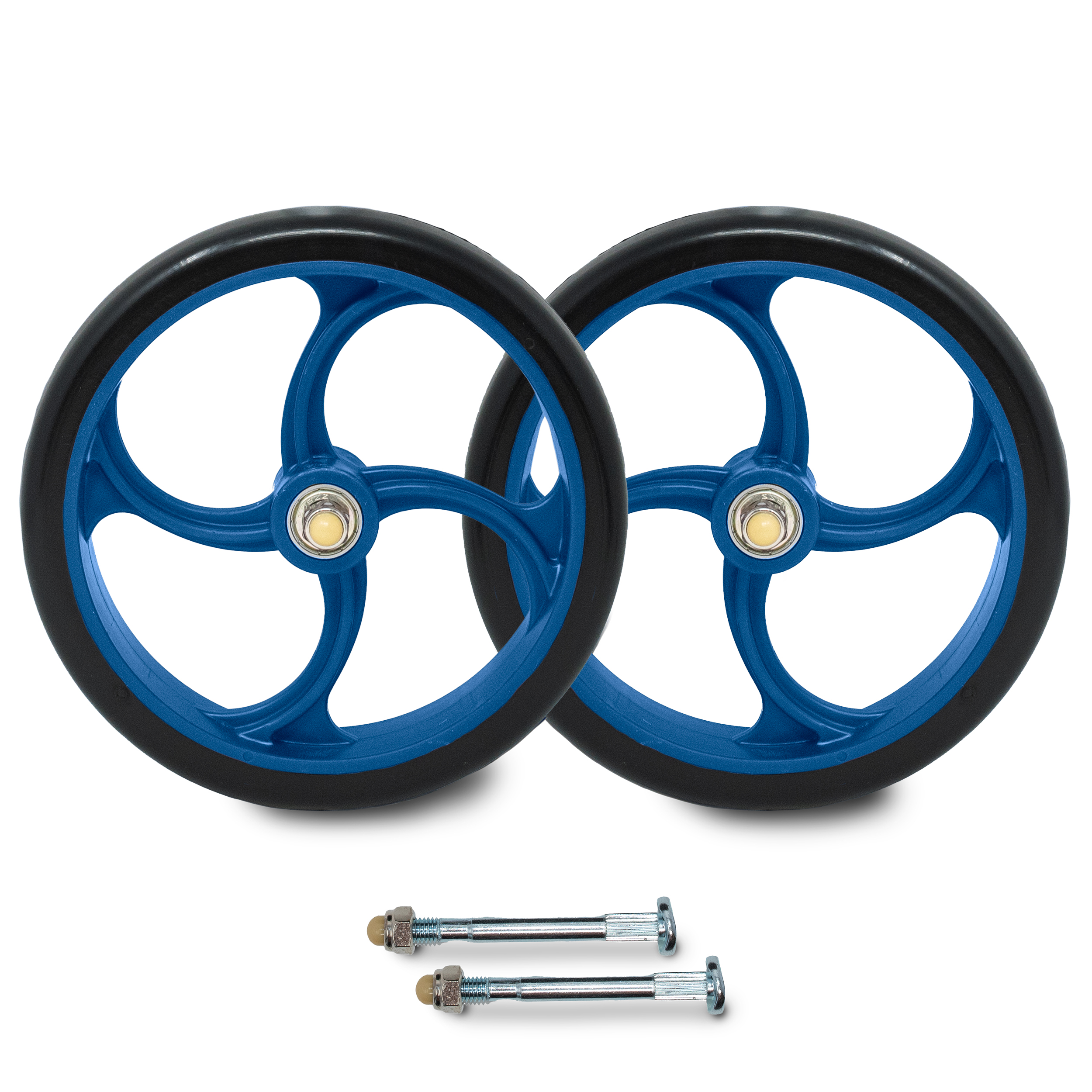 Top Glides Vortex Universal 7 Inch Walker Wheel Kit, Wheels Only, Blue ...