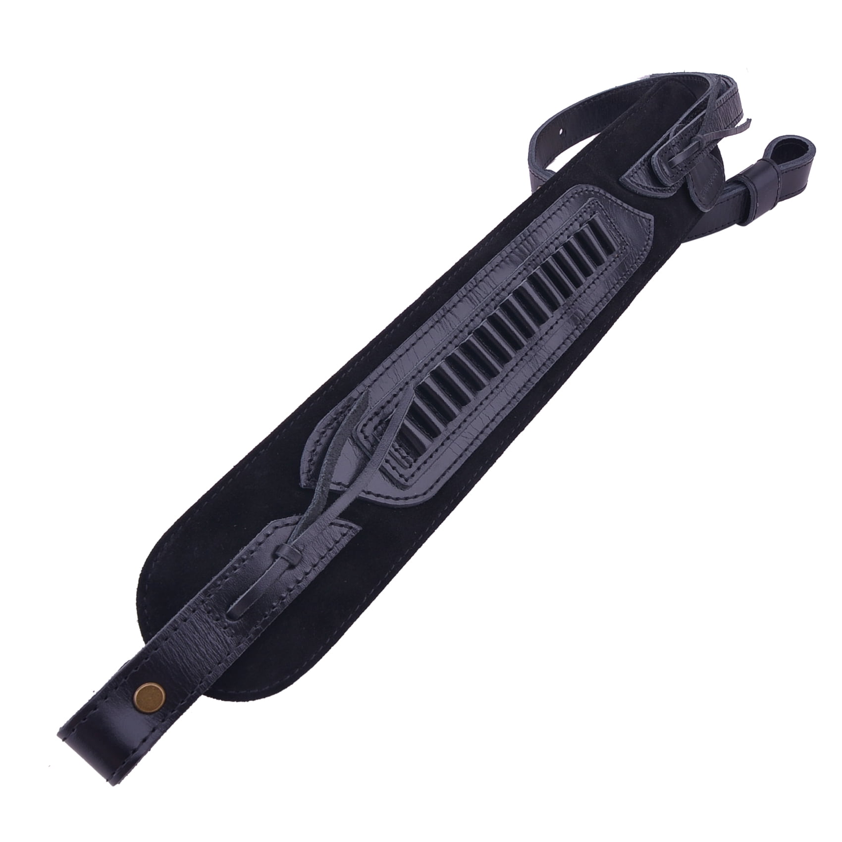 Top Grain Leather Hunting Rifle Gun Sling Rifle Strap for .22mag .22lr ...