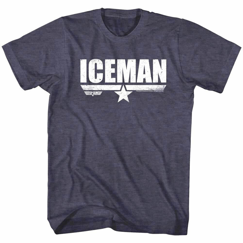 Top Gun Callsign Iceman T-Shirt Kazansky Val Kilmer Fighter Navy Blue ...