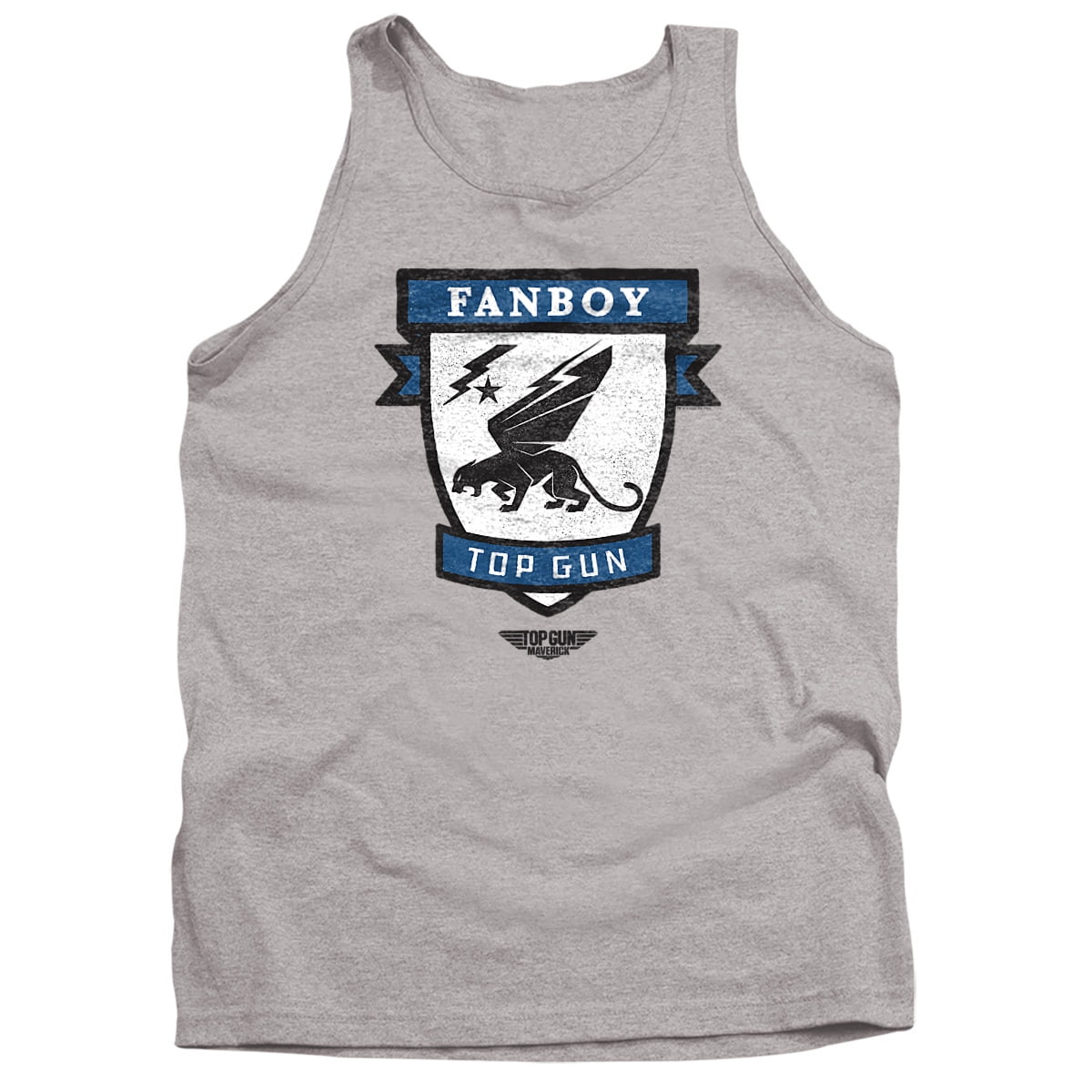 Top Gun Fanboy Logo Unisex Adult Tank Top, Athletic Heather, Small ...