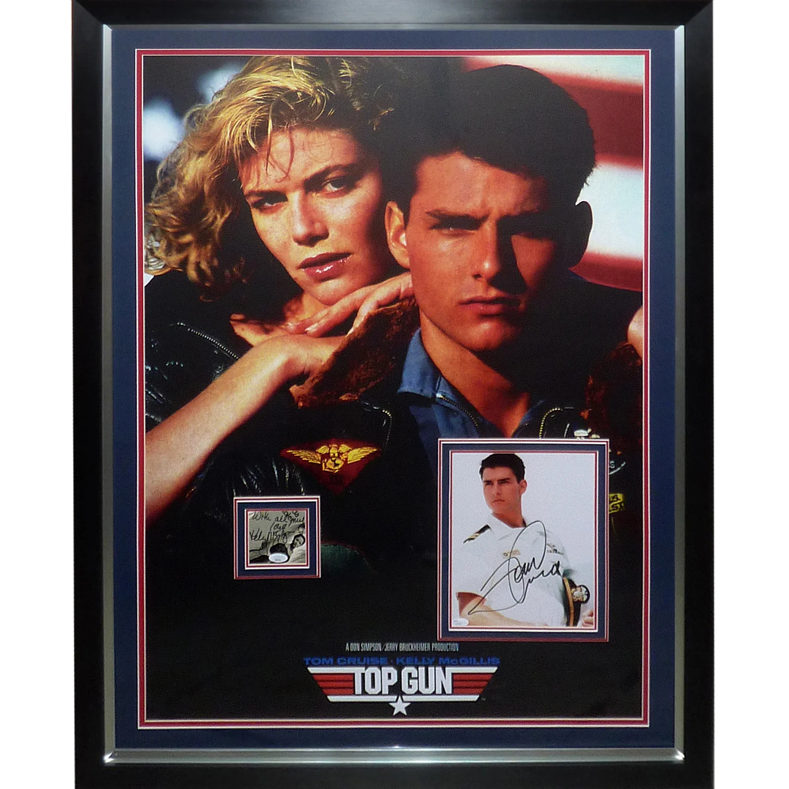 Top Gun Full-Size Movie Poster Deluxe Framed with Tom Cruise And Kelly ...