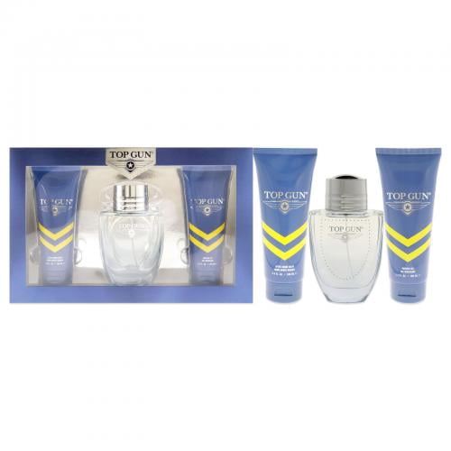 Top Gun Men's Fragrance Kit - 3 Pc Set with EDT Spray, After Shave Balm ...