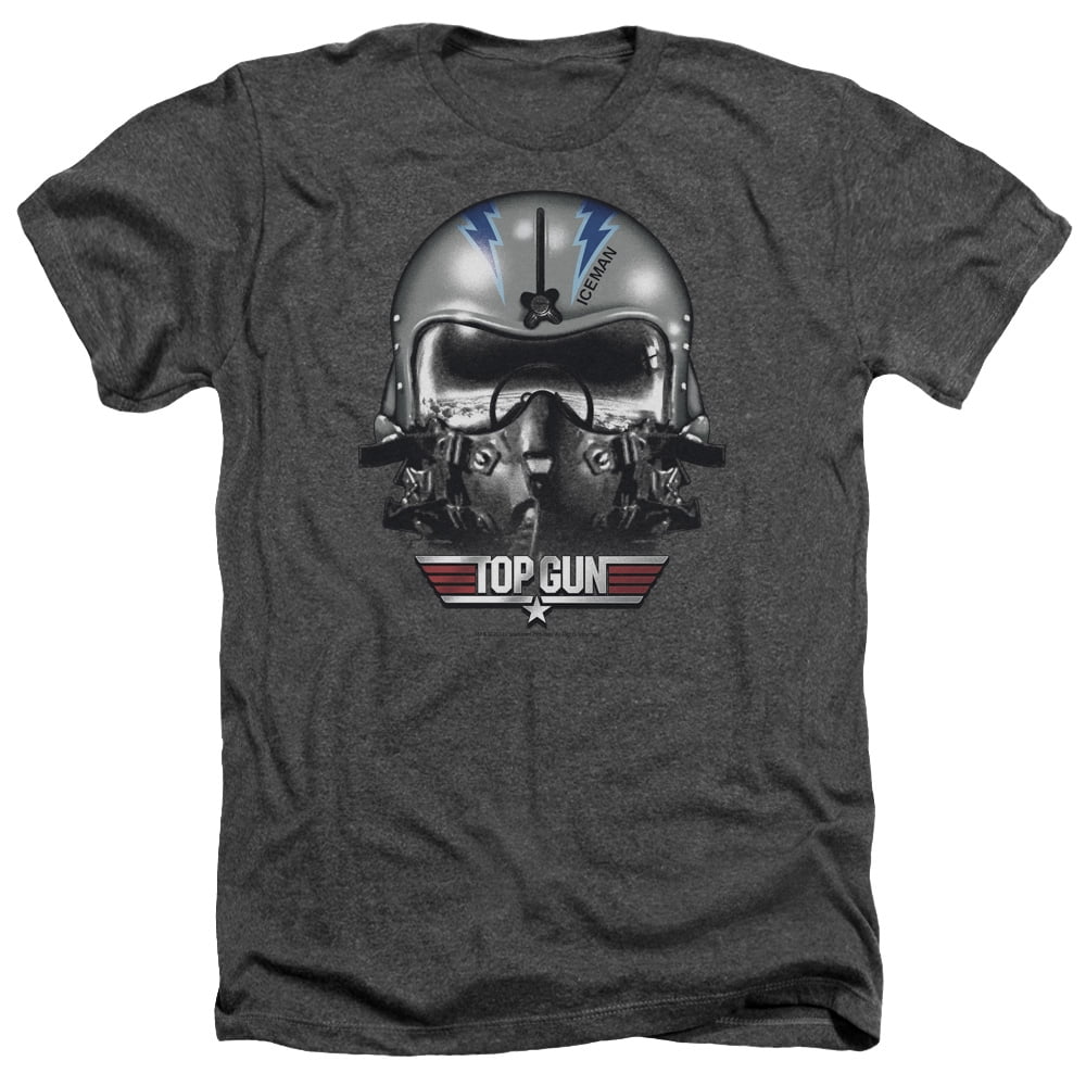 Official Top Gun Merchandise: Iceman Helmet Mens Heather Shirt, Soft ...