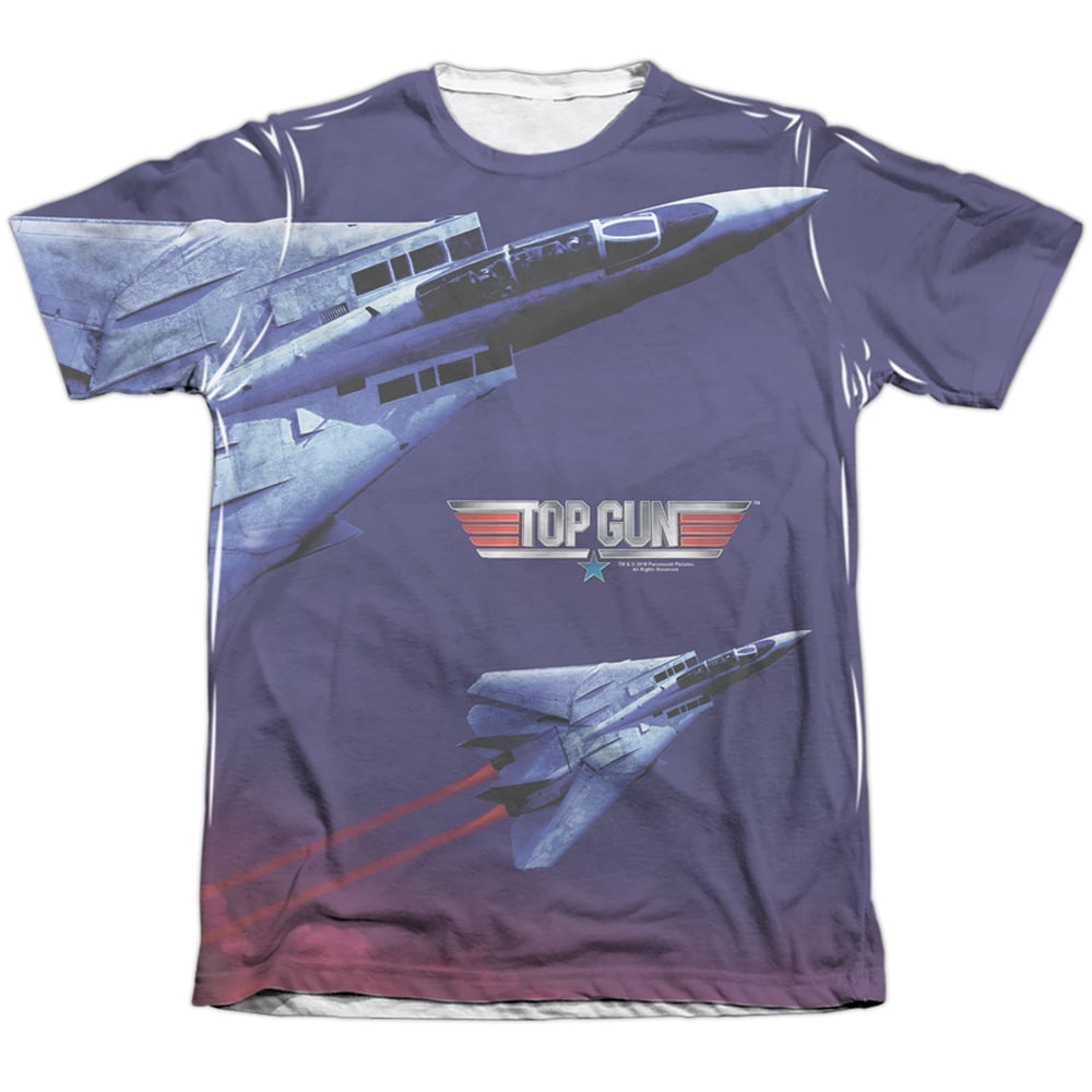 Top Gun Jets In Motion Unisex Adult Front Only Poly/Cotton Sublimated T ...
