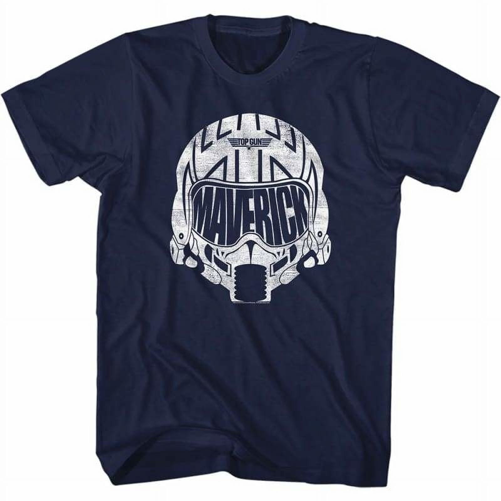 Top Gun White Mav Helmet Navy Adult T-Shirt - Walmart.com