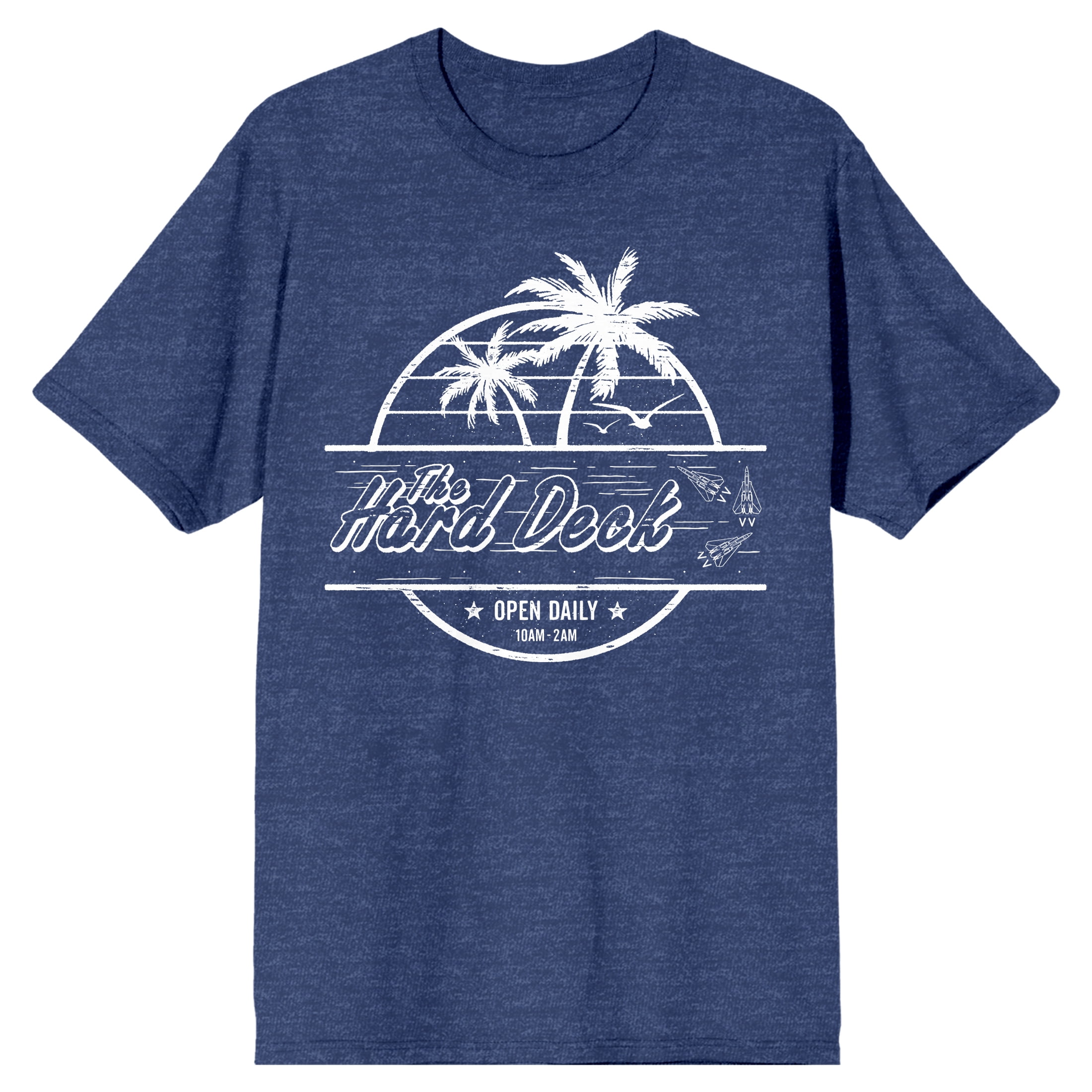 Top Gun Maverick Hard Deck Bar Logo Men's Navy Heather T-Shirt-Medium ...