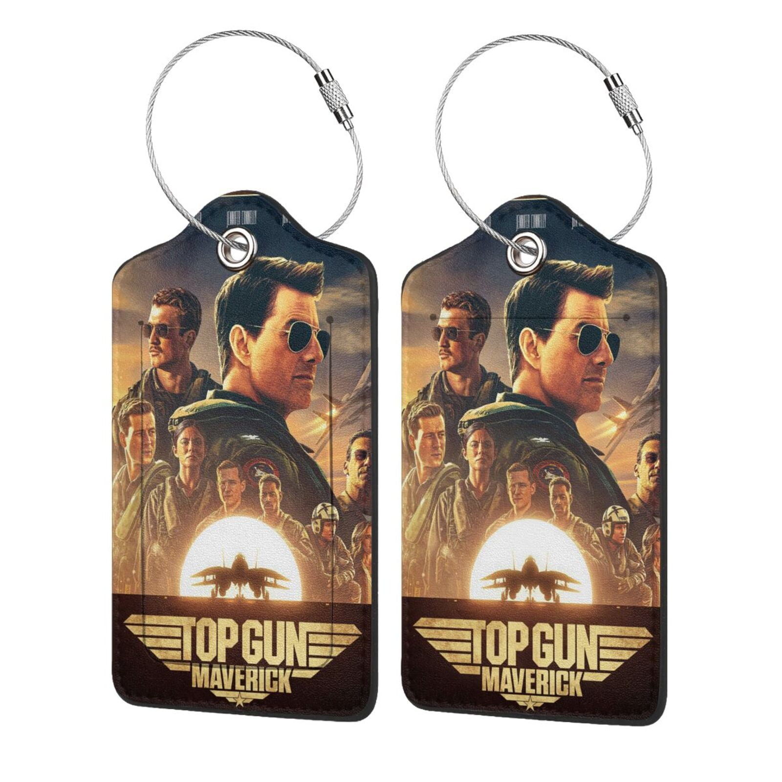 Top Gun Maverick Luggage Tags For Suitcase, Handbag Leather Tag With ...