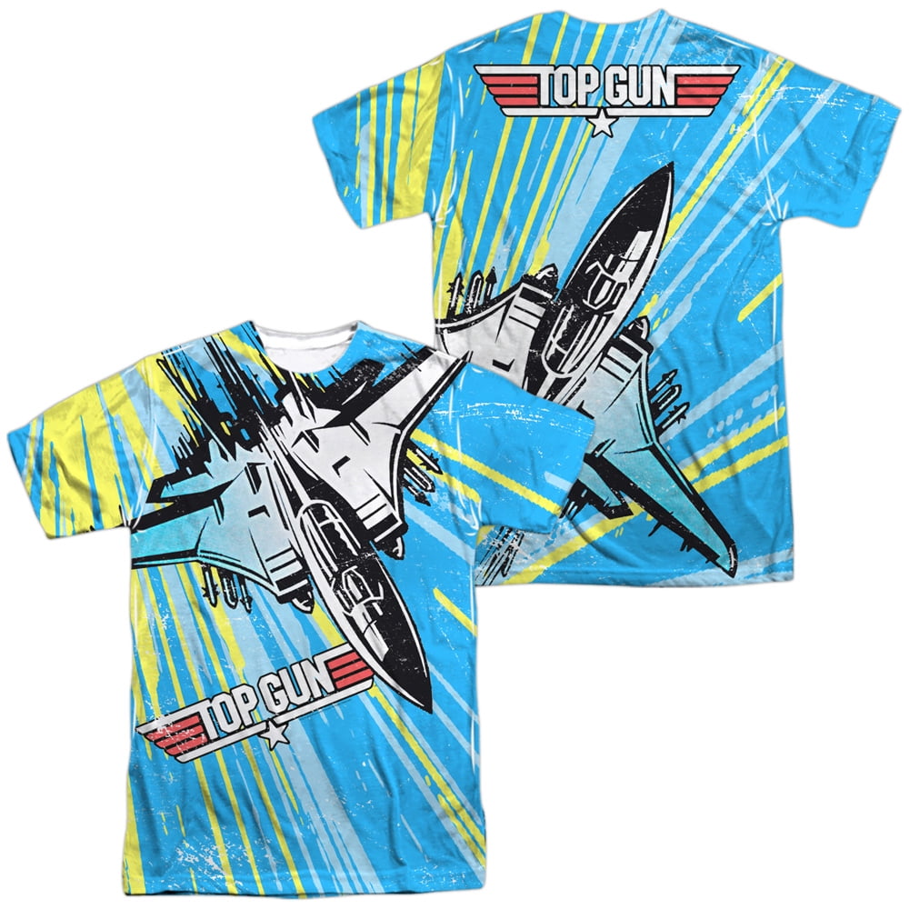 Top Gun Rad Jet Unisex Adult Sublimated Costume T Shirt (Front/Back), X ...