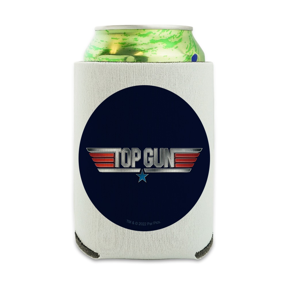 Top Gun Rendered Logo Can Cooler - Drink Sleeve Hugger Collapsible ...