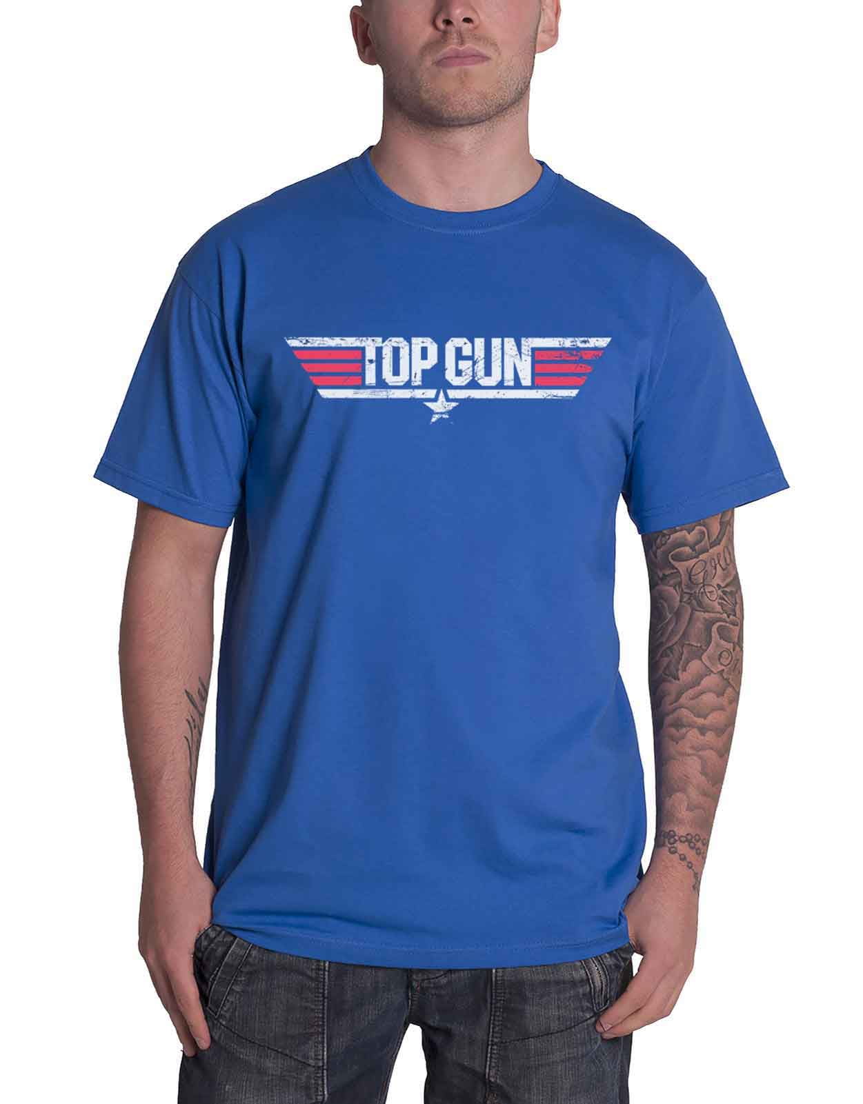 Top Gun T Shirt Top Gun Movie Logo new Official Mens Blue - Walmart.com