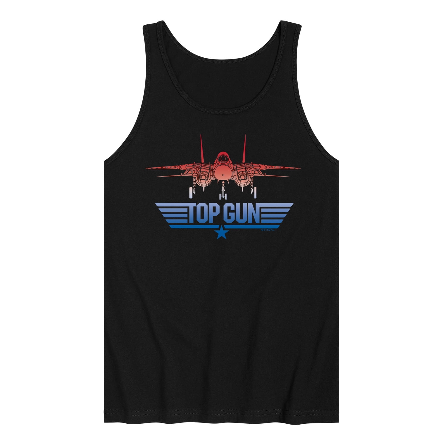 Top Gun - Top Gun Fighter Jet Logo - Men's Jersey Tank Top - Walmart.com