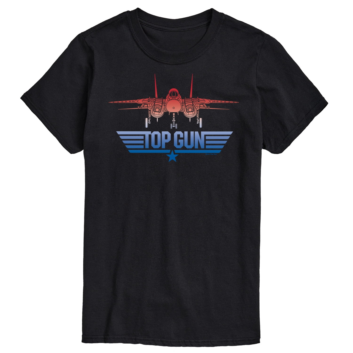 Top Gun - Top Gun Fighter Jet Logo - Men's Short Sleeve Graphic T-Shirt ...