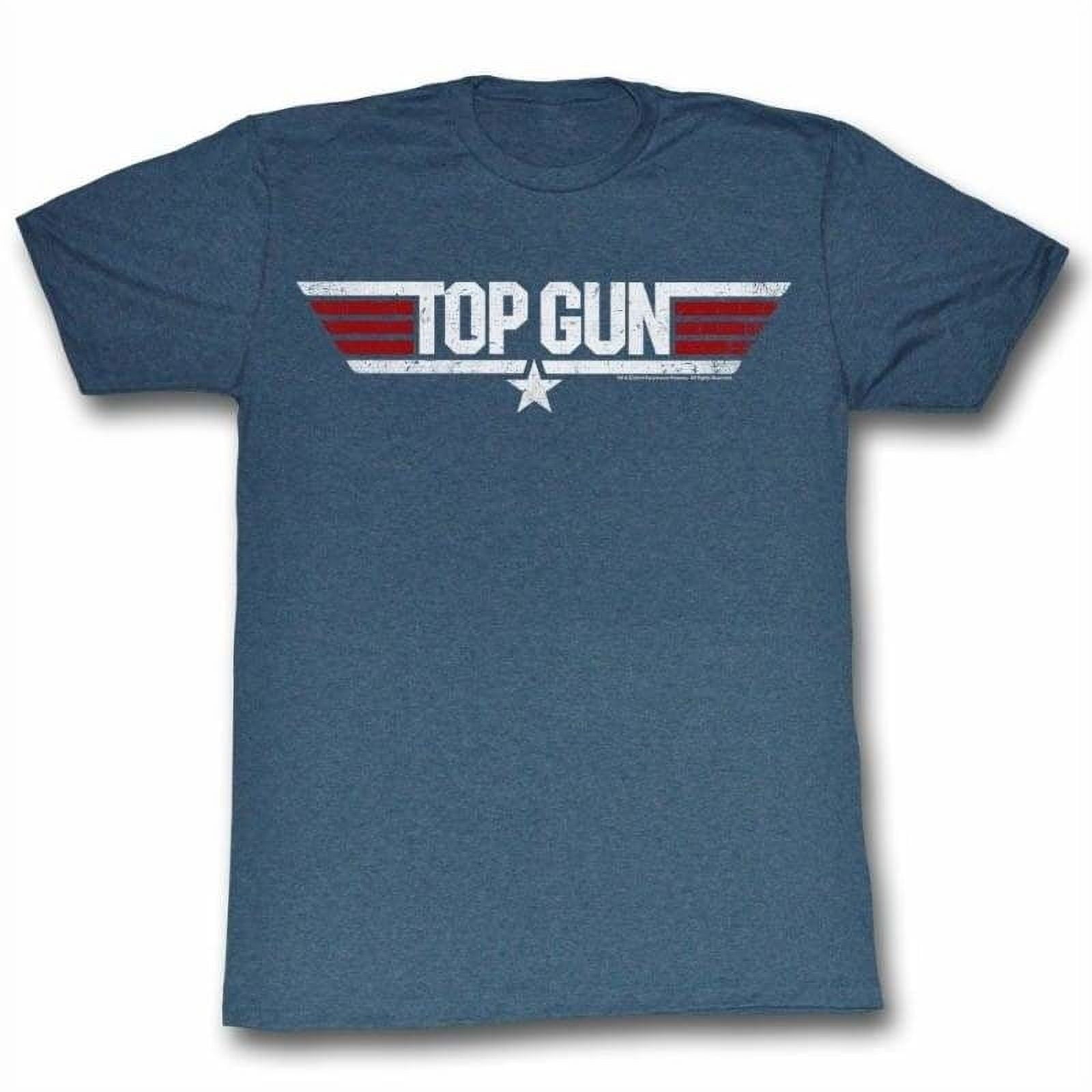 Top Gun Vintage Movie Logo Men's Navy T Shirt - Walmart.com