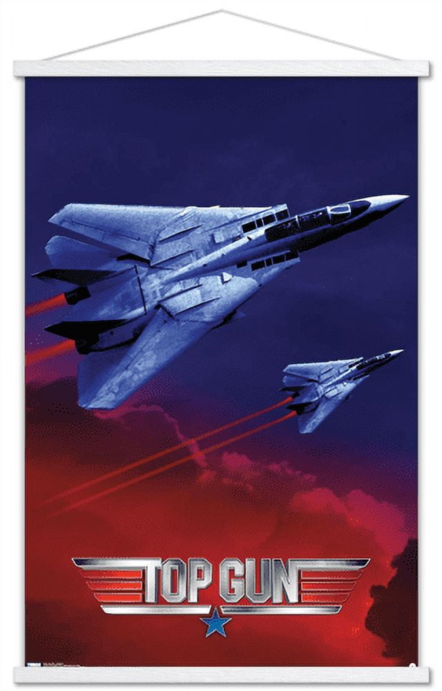 Top Gun - Wingman Wall Poster with Wooden Magnetic Frame, 22.375" x 34 ...