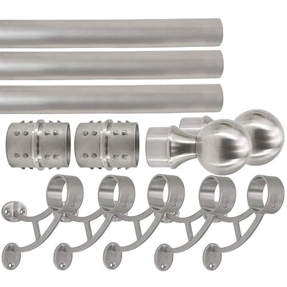 Top Hardware Bar Mount Foot Rail Kit (Custom-Made), Included 1 Brushed ...