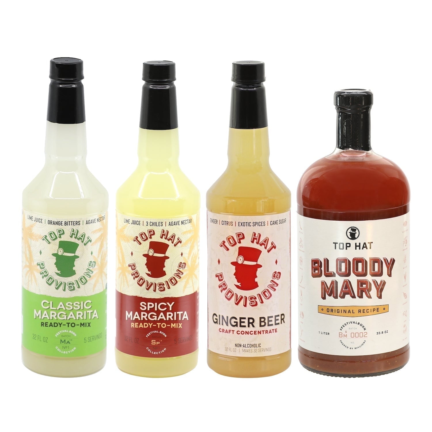 Top Hat Backyard BBQ Home Bar Mixology Combo Kit - Gift Set - Alcohol ...
