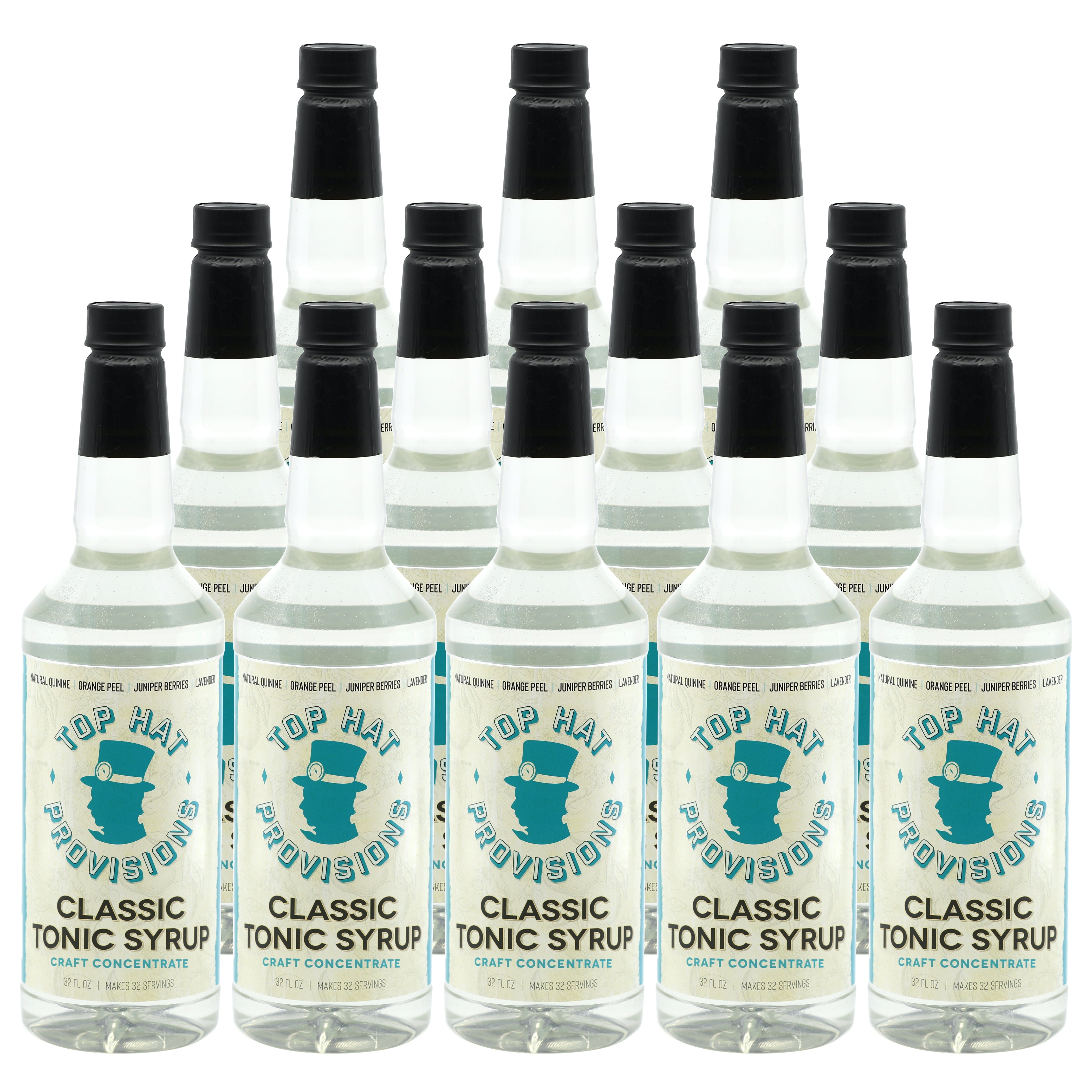 Top Hat Classic Tonic Syrup 5x Premium Quinine Concentrate - 32oz ...