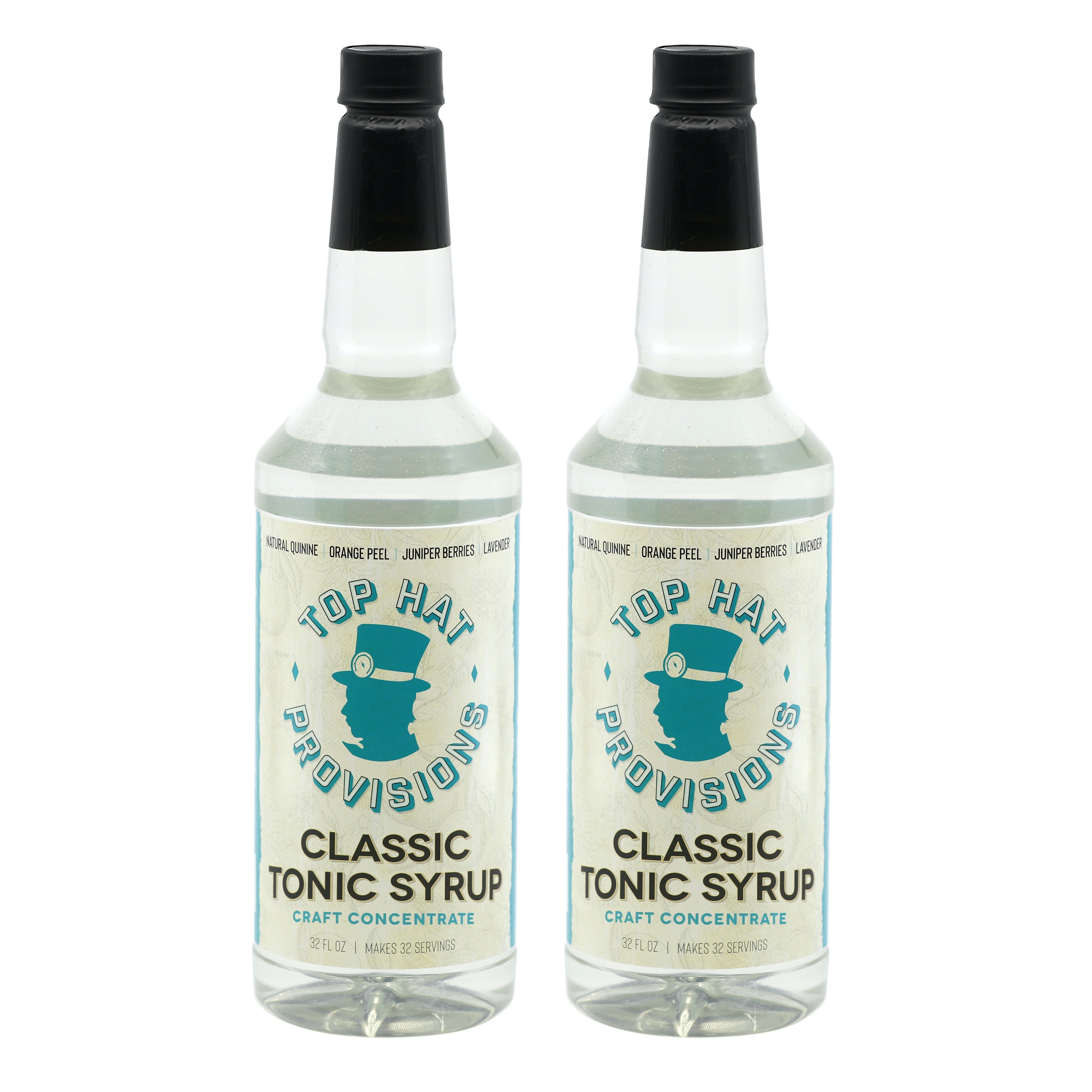 Top Hat Classic Tonic Syrup 5x Premium Quinine Wellness Tonic Water ...