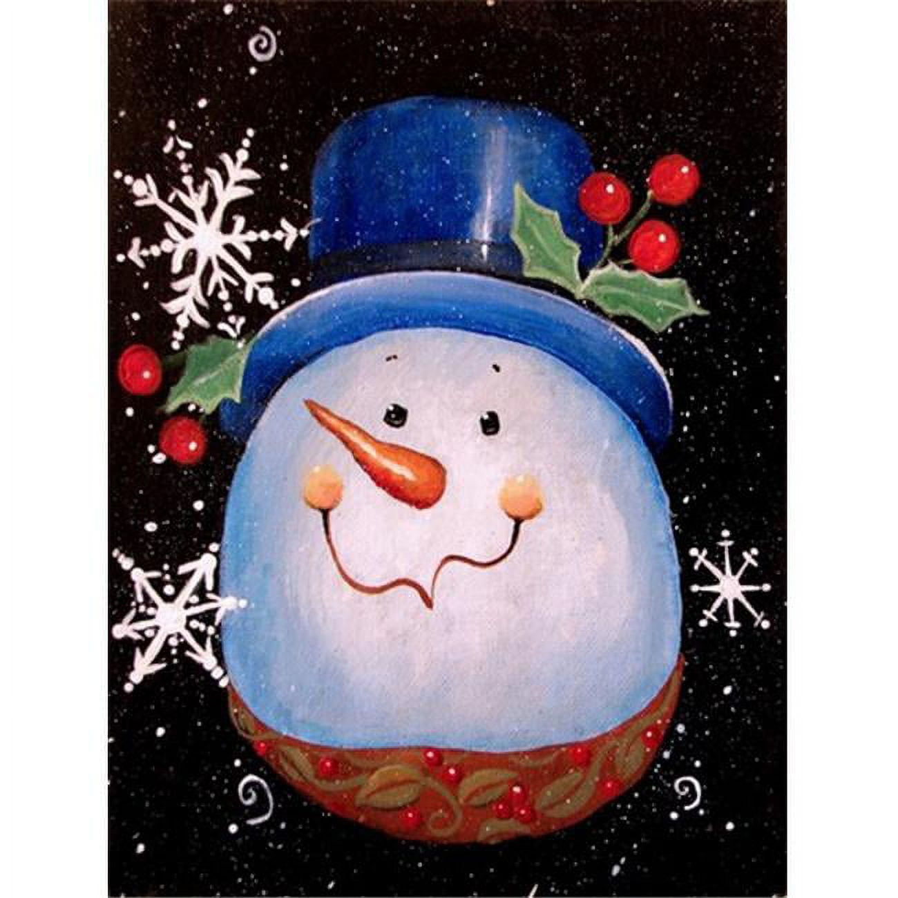 Top Hat Greetings Snowman Flag Canvas House Size - Walmart.com