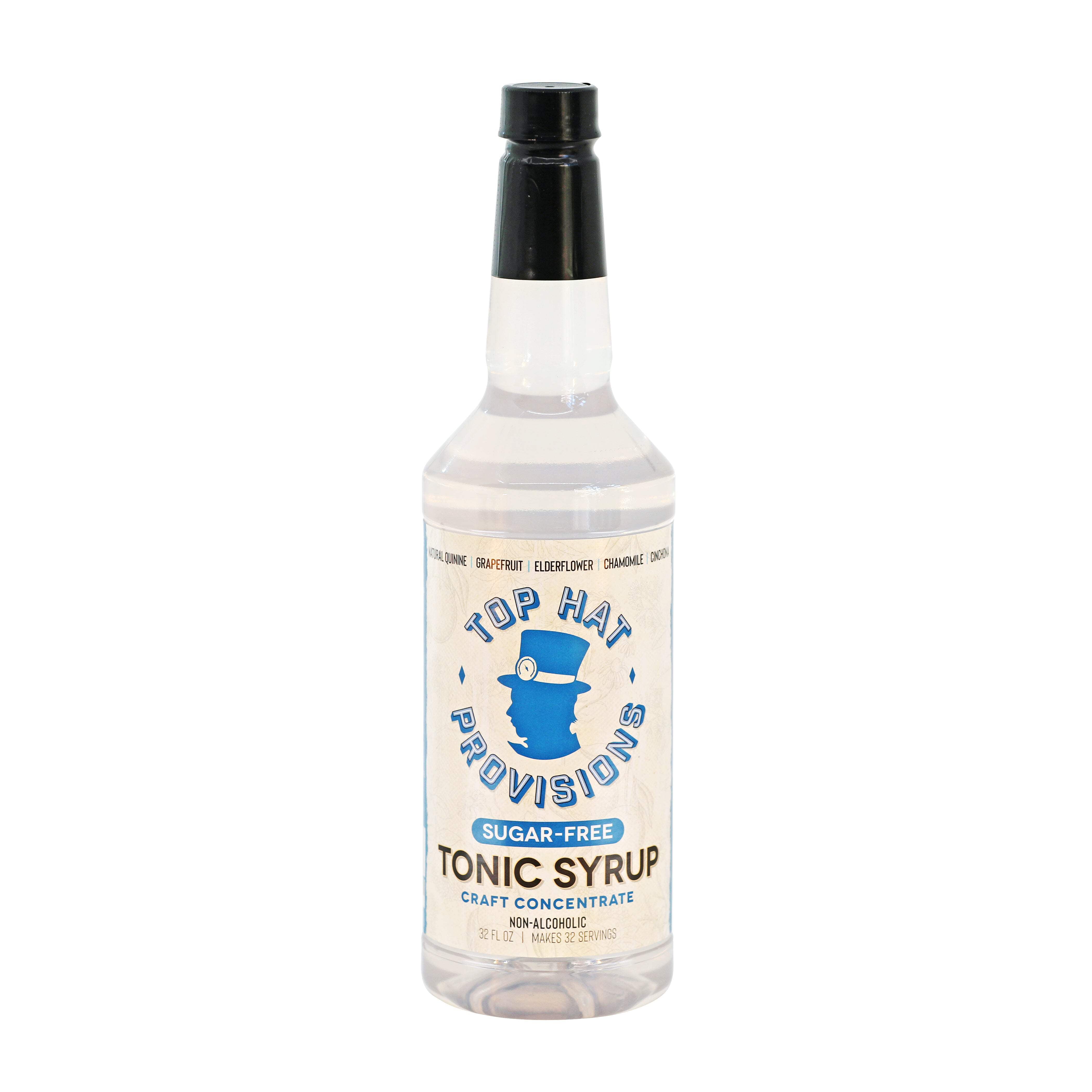 Top Hat Keto Sugar-Free Elderflower Tonic Syrup 5x Quinine Wellness ...