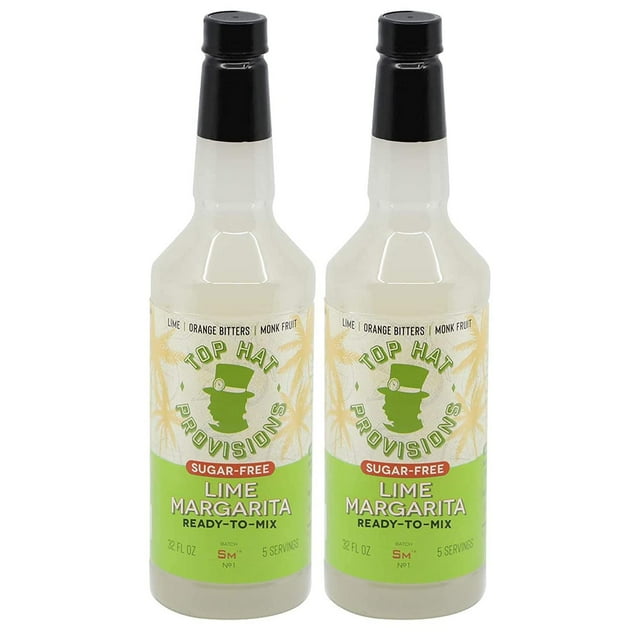 Top Hat Keto Sugar Free Lime Margarita Mix - Naturally Sweetened with ...