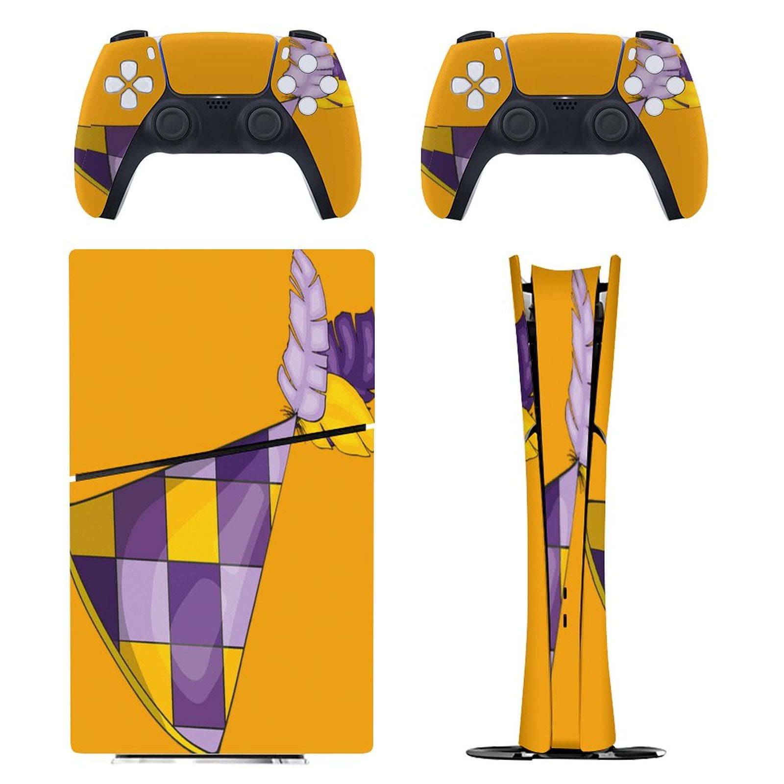 Top Hat, Purple, Yellow PS5/PS5 Slim Digital Disc Skin Sticker For ...