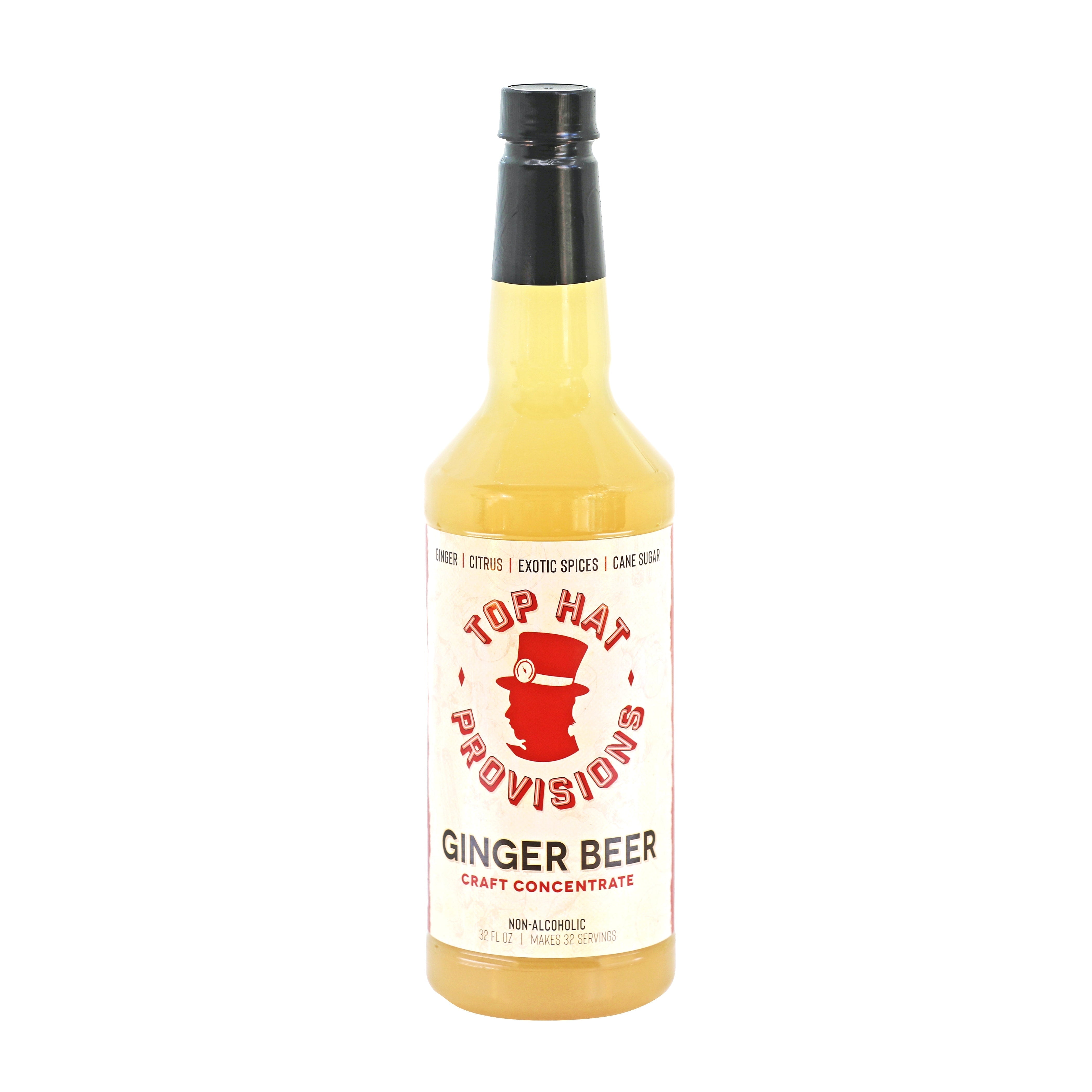 Top Hat Spicy Ginger Beer Syrup - Moscow Mule Mix - Ginger Shrub ...