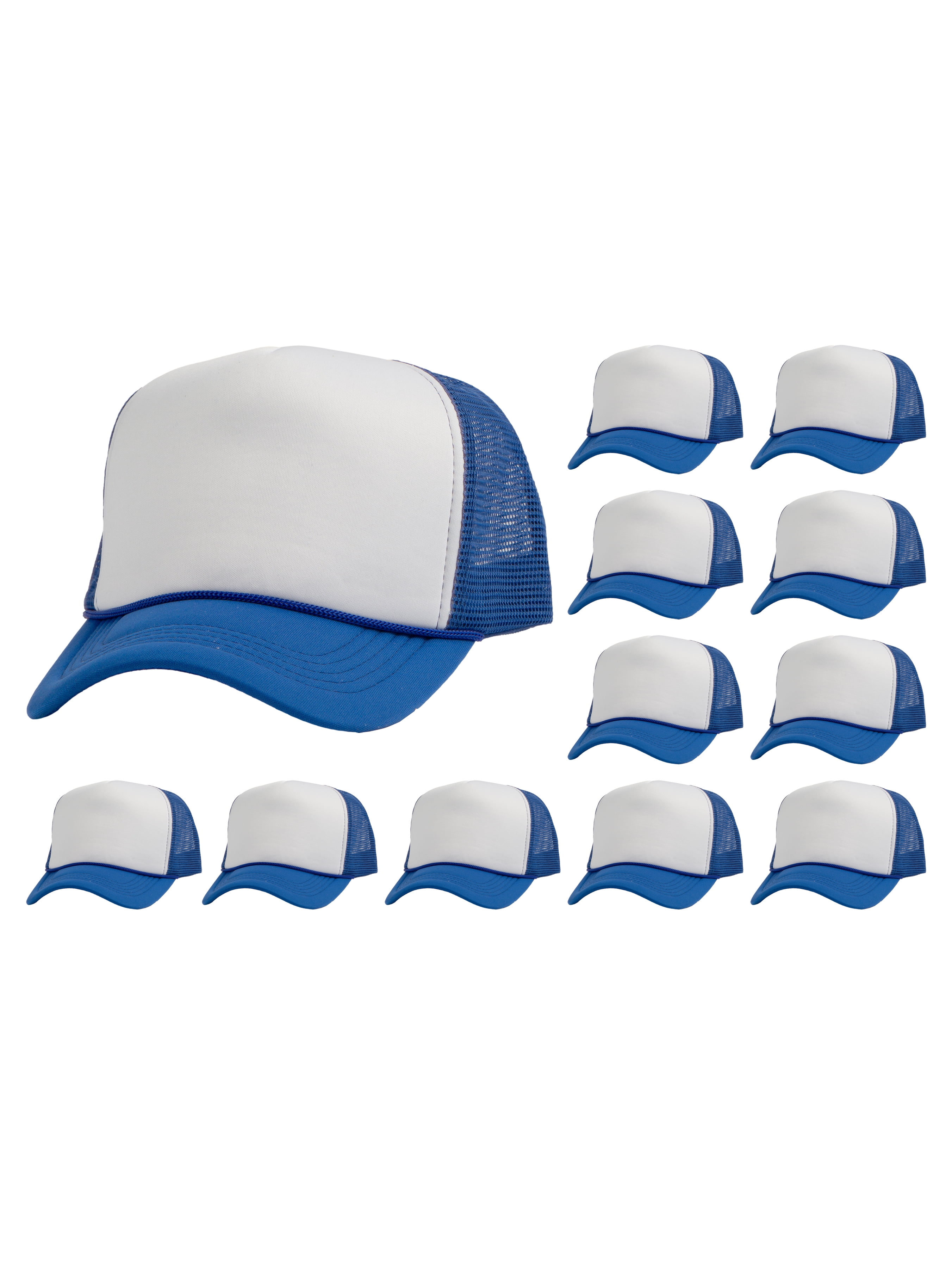 Top Headwear Premium Collection 12-Pack Men's Stylish Trucker Mesh Cap ...