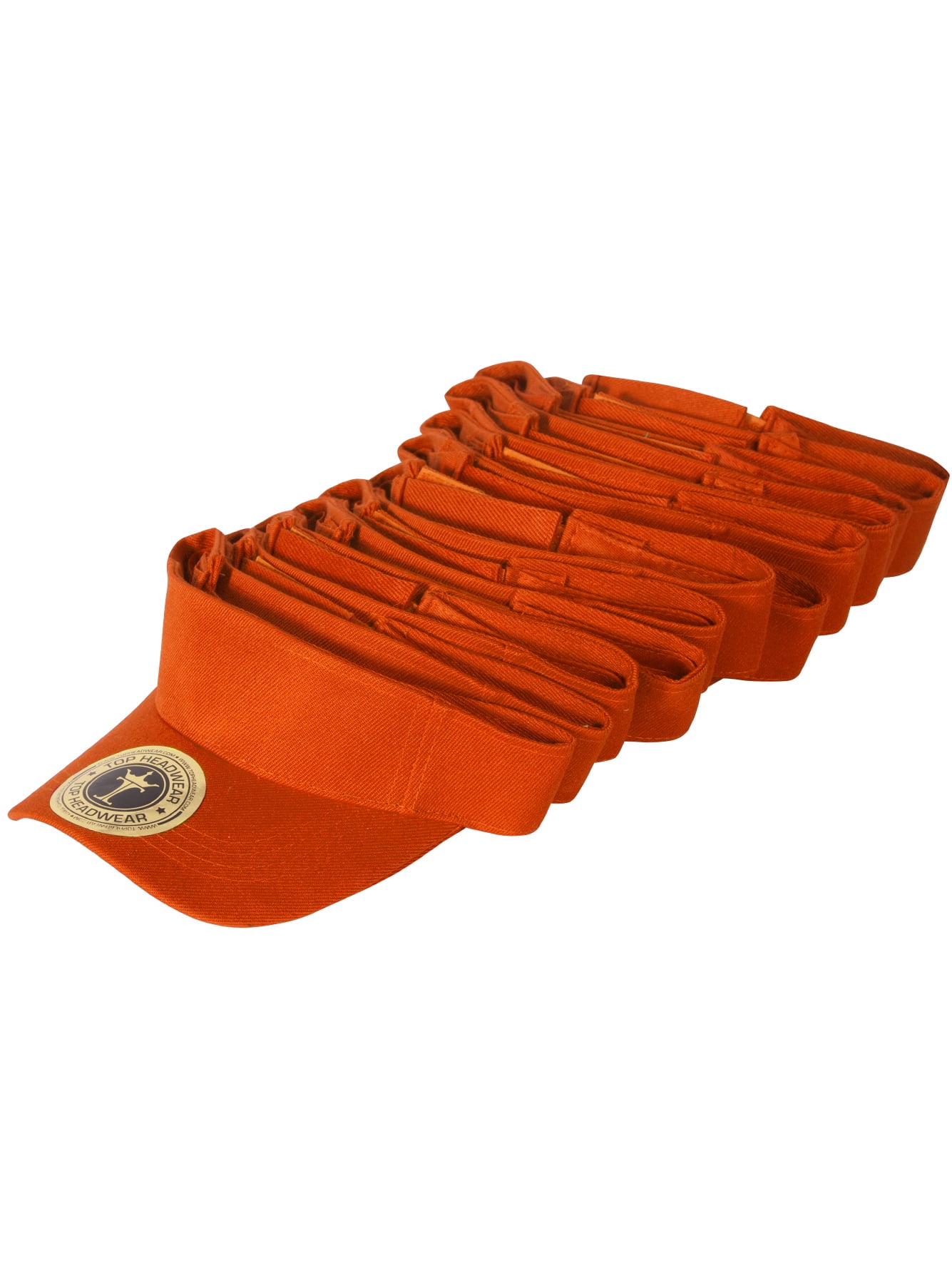 Top Headwear 12 Pack Youth Size Sun Visor Dozen Baseball Softball Caps ...