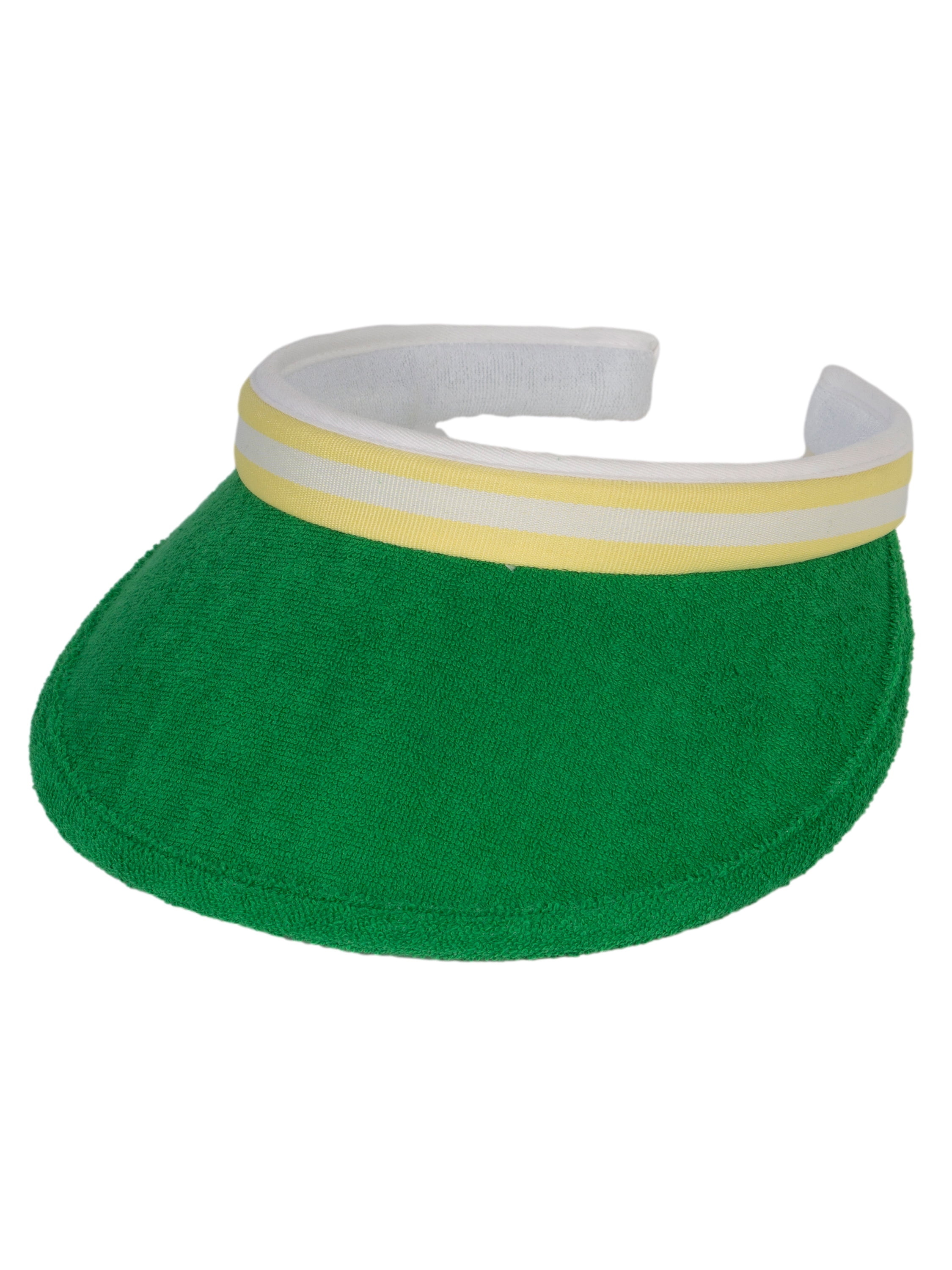 Top Headwear 2 Tone Cotton Clip On Visor 3 Inch Wide Brim, Kelly ...