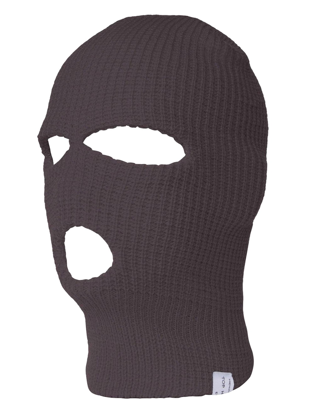 Top Headwear 3-Hole Ski Face Mask Balaclava, Charcoal - Walmart.com