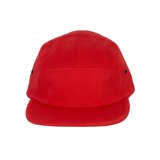 Top Headwear 5 Panel Hat For Men Classic Flat Bill Baseball Cap Red ...