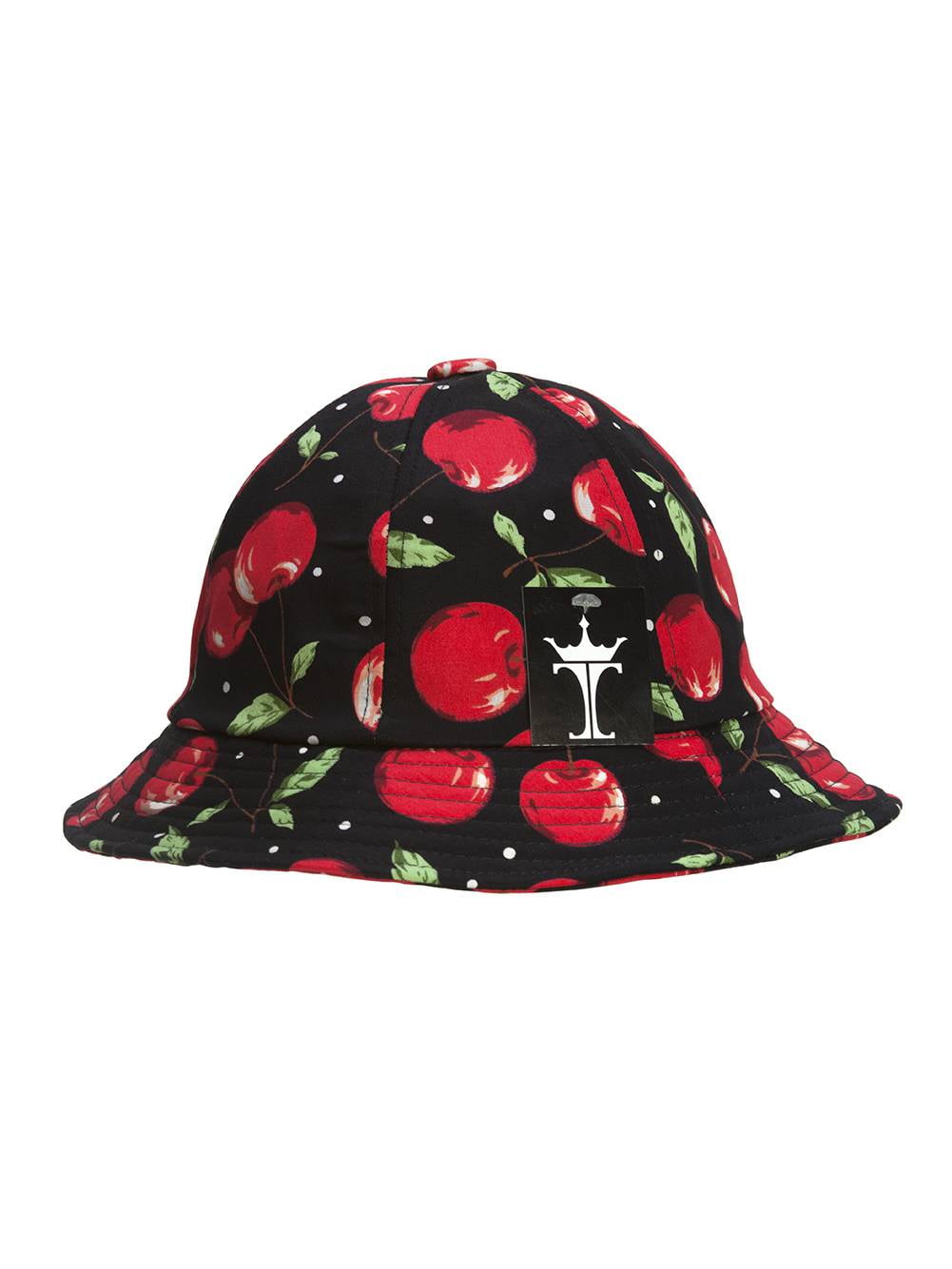 Top Headwear 6-Panel Bucket Hat - Cherries - Black - Walmart.com