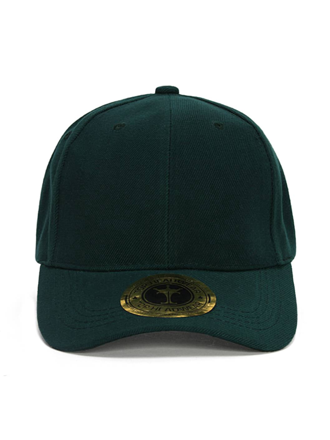 Top Headwear Adjustable Hook and Loop Closure - Forest Green - Walmart ...