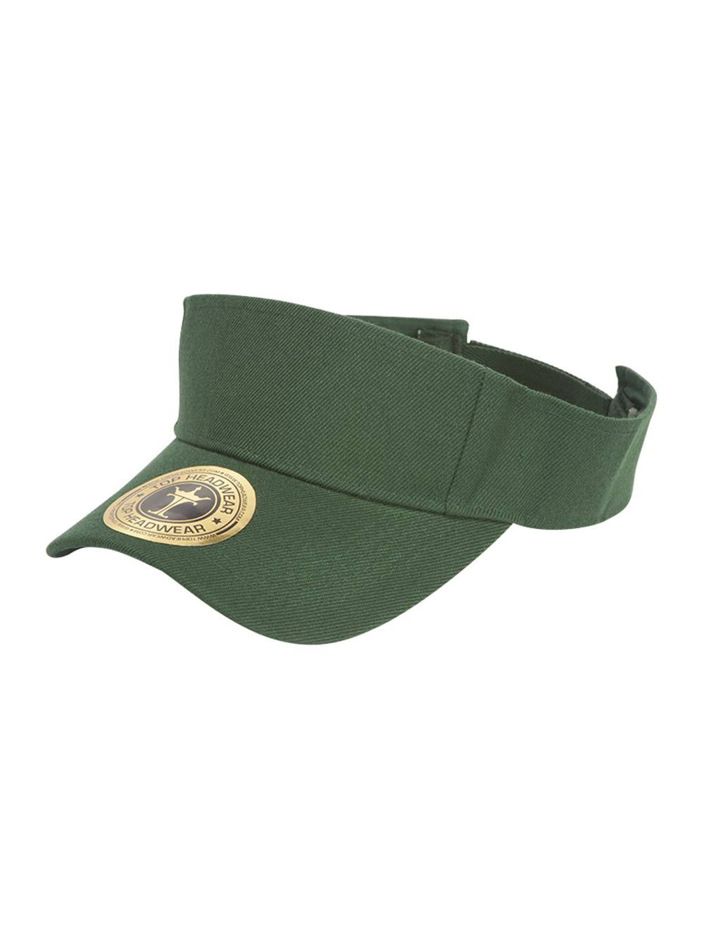 Top Headwear Adjustable Visor - Forest Green - Walmart.com