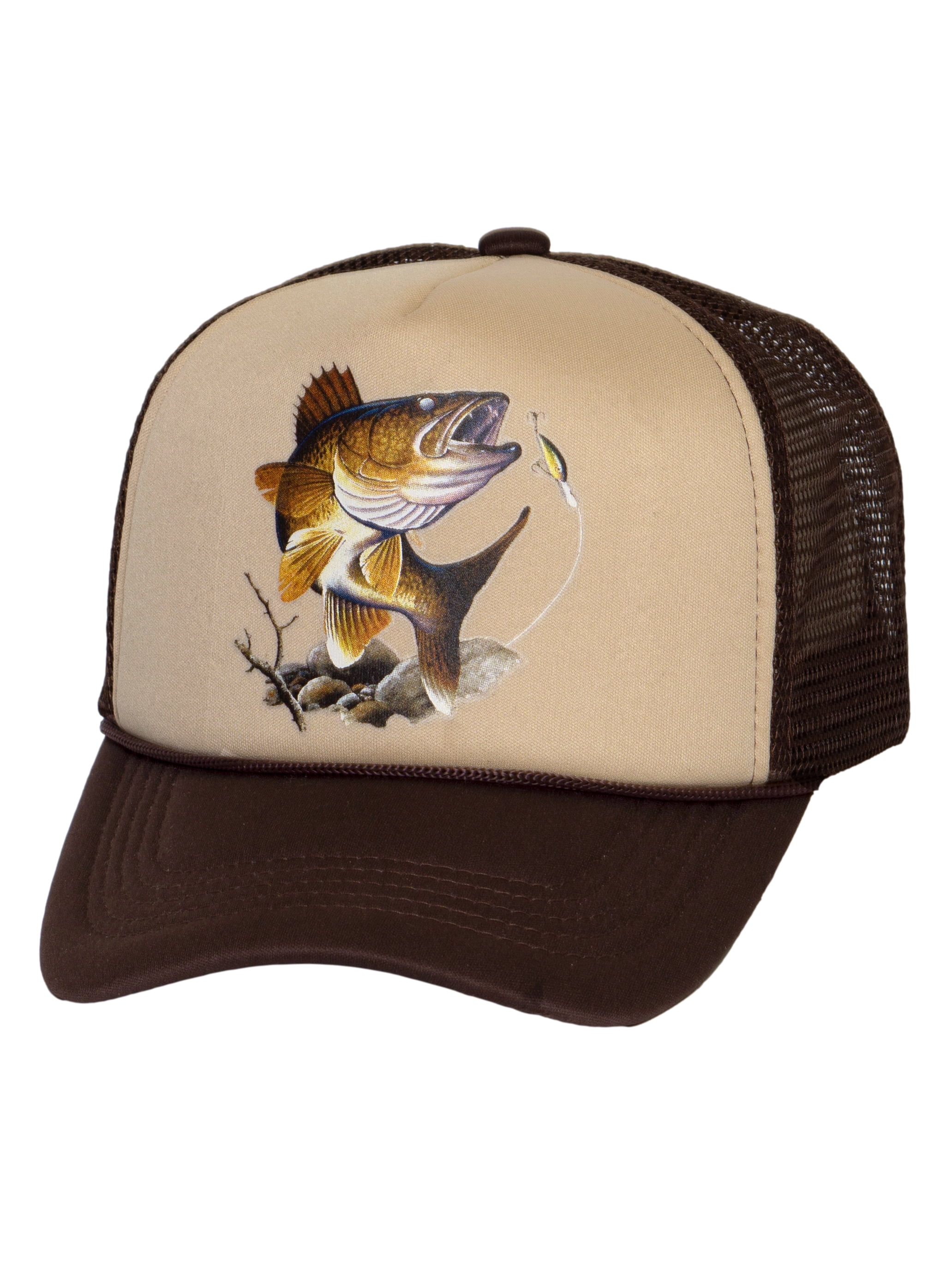Top Headwear Bass Fishing Hat - Snapback Trucker Angler Cap For Men ...