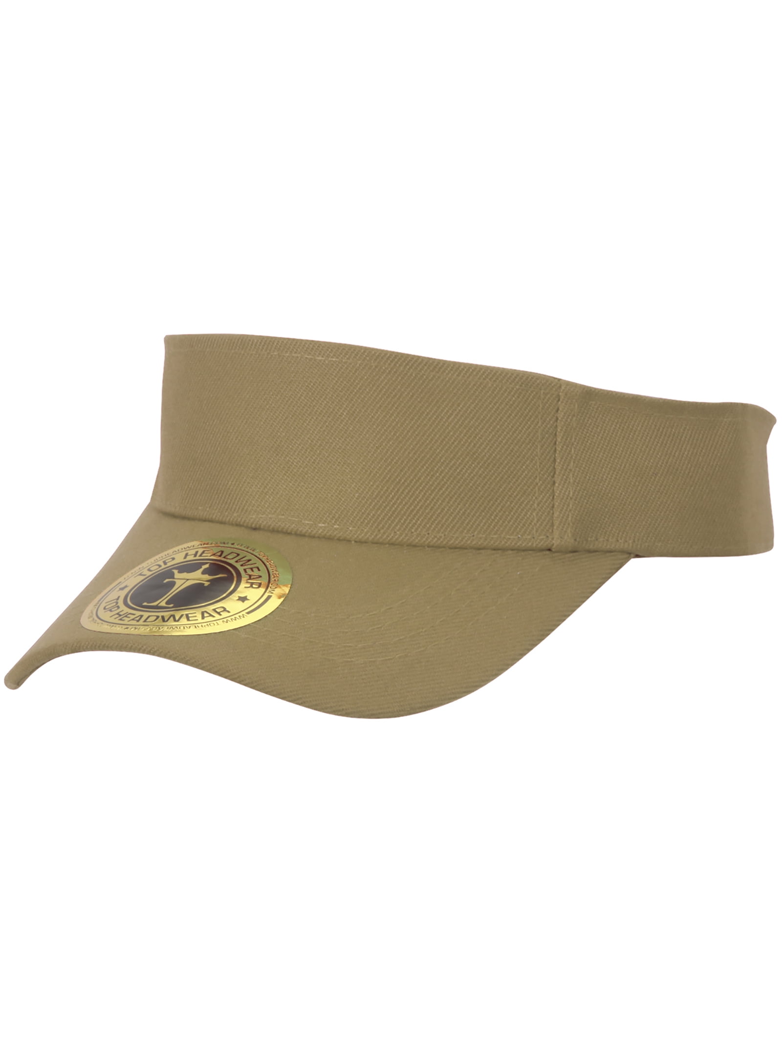 Top Headwear Blank Kids Sun Protect Visor Adjustable - Khaki - Walmart.com