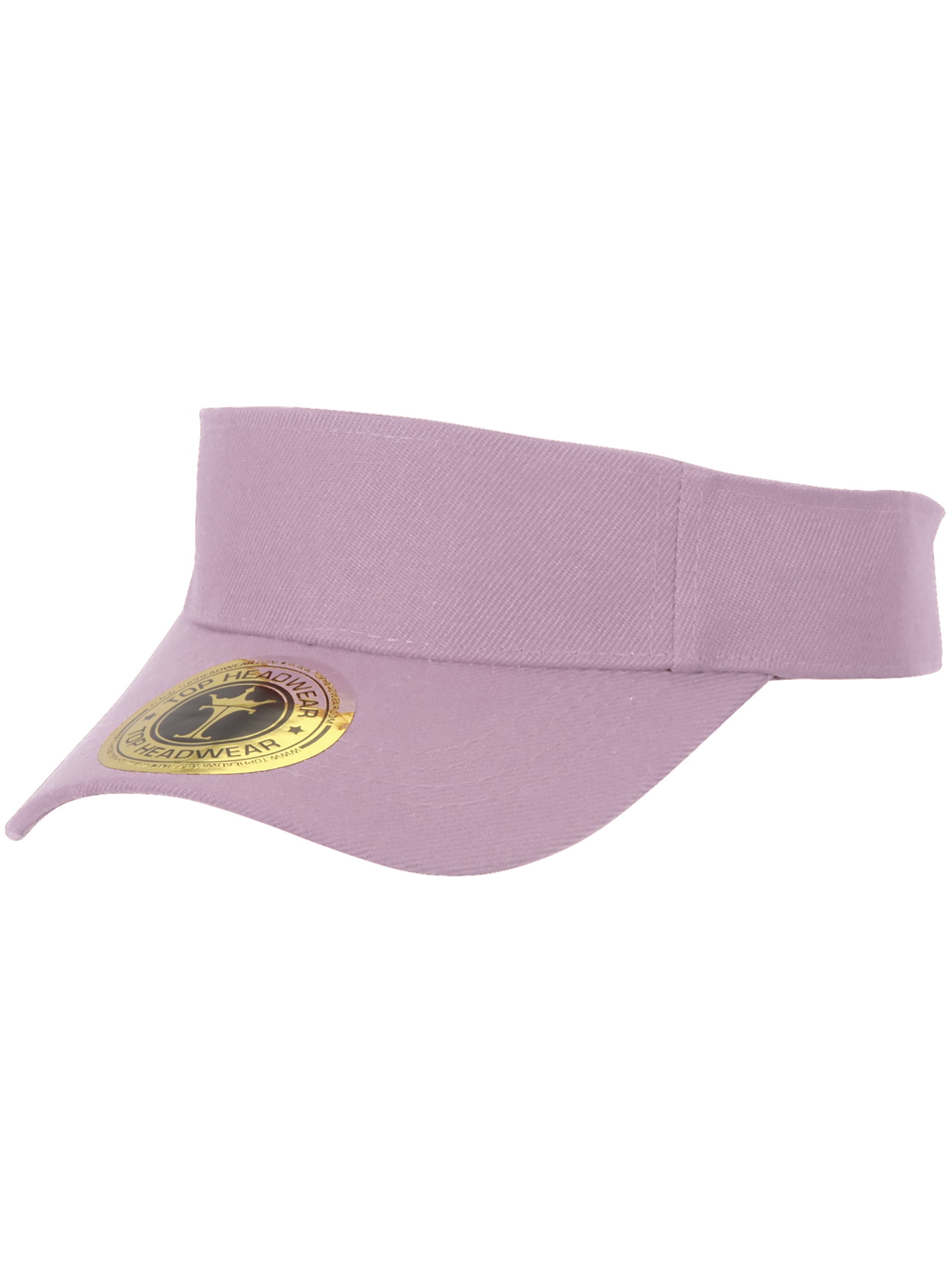 Top Headwear Blank Kids Sun Protect Visor Adjustable, Light Pink ...