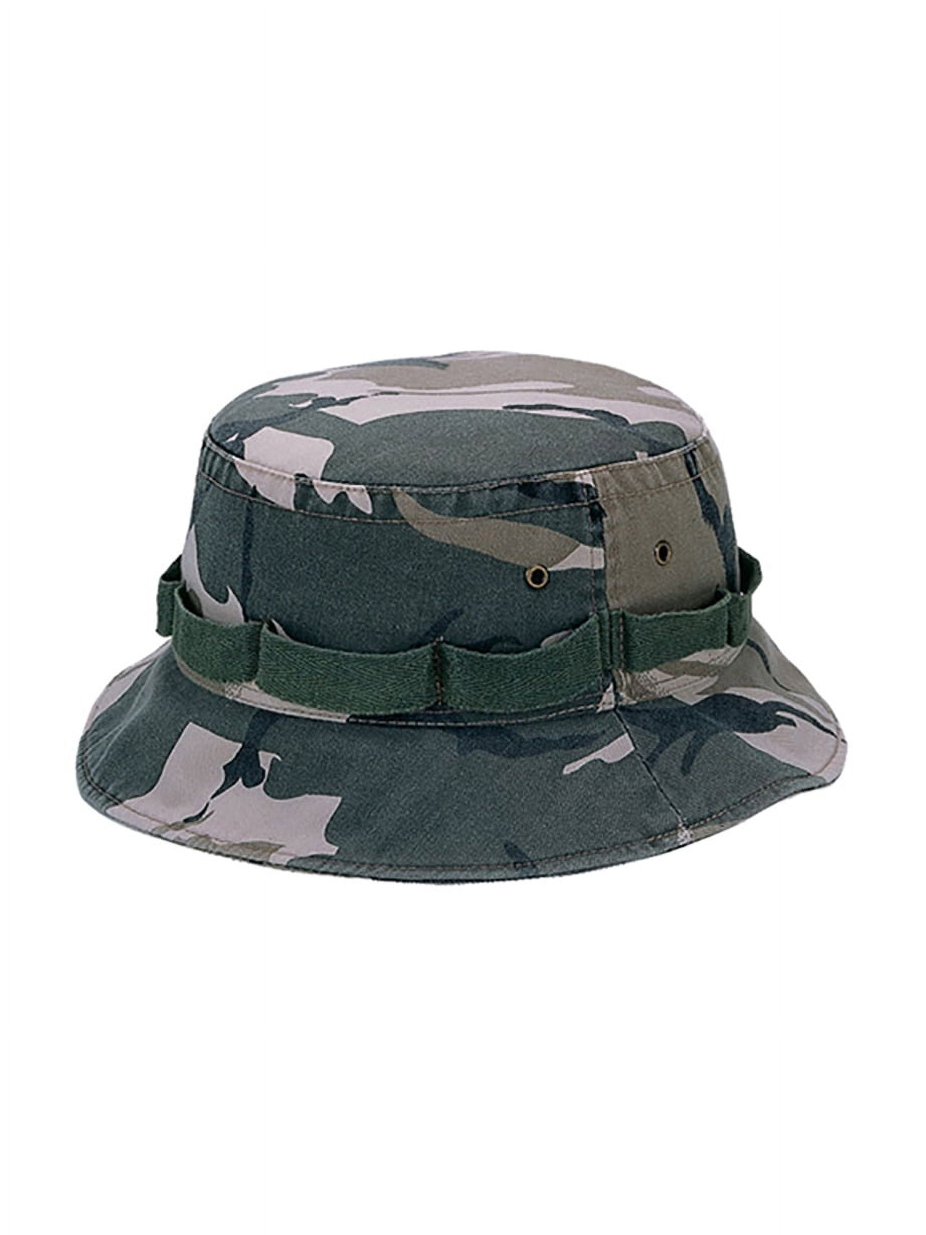 Top Headwear Camouflage Twill Washed Hunting Bucket Hat - Safari - S ...