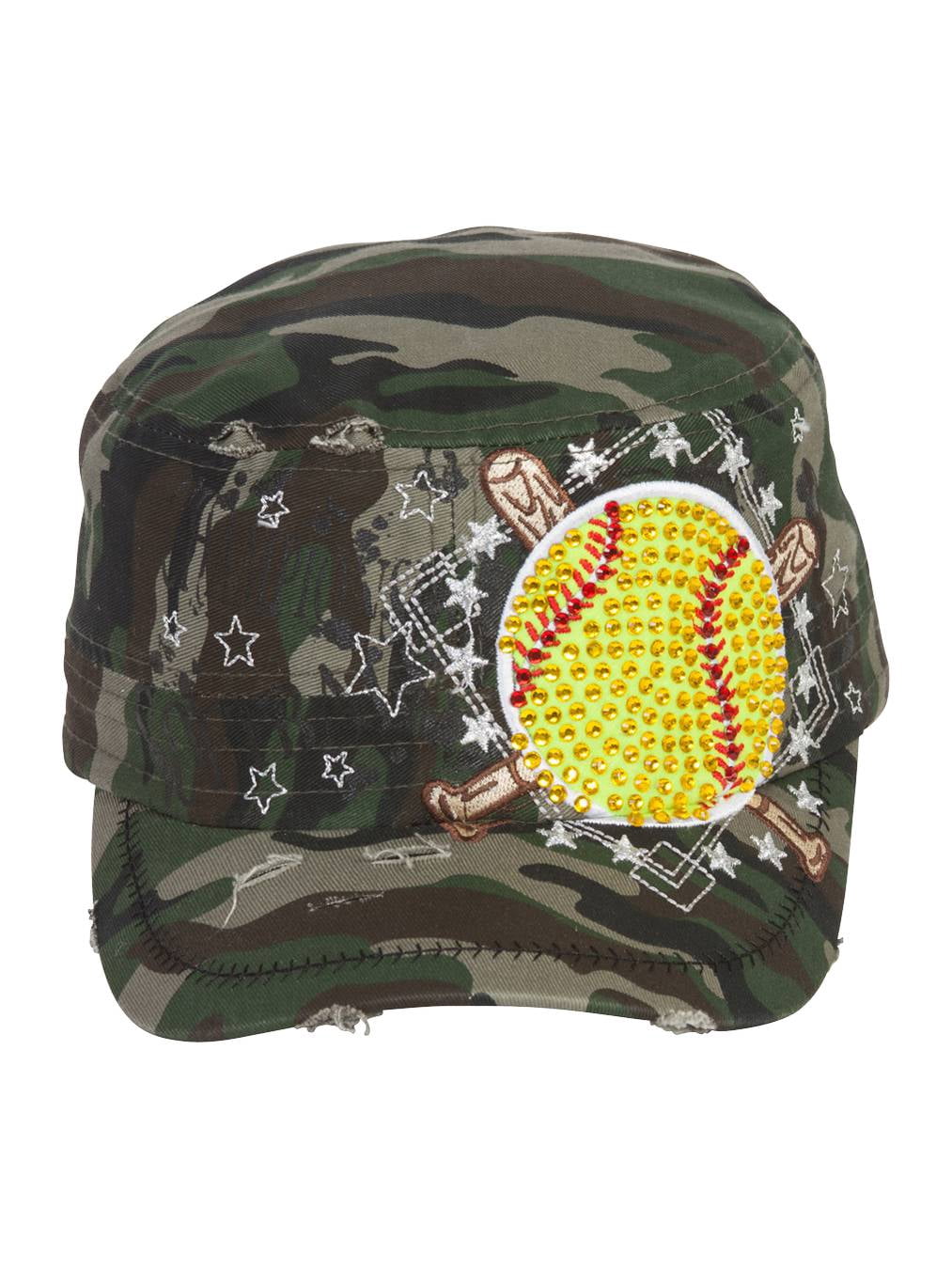Top Headwear Championship Softball Distressed Cadet Cap - Camo ...