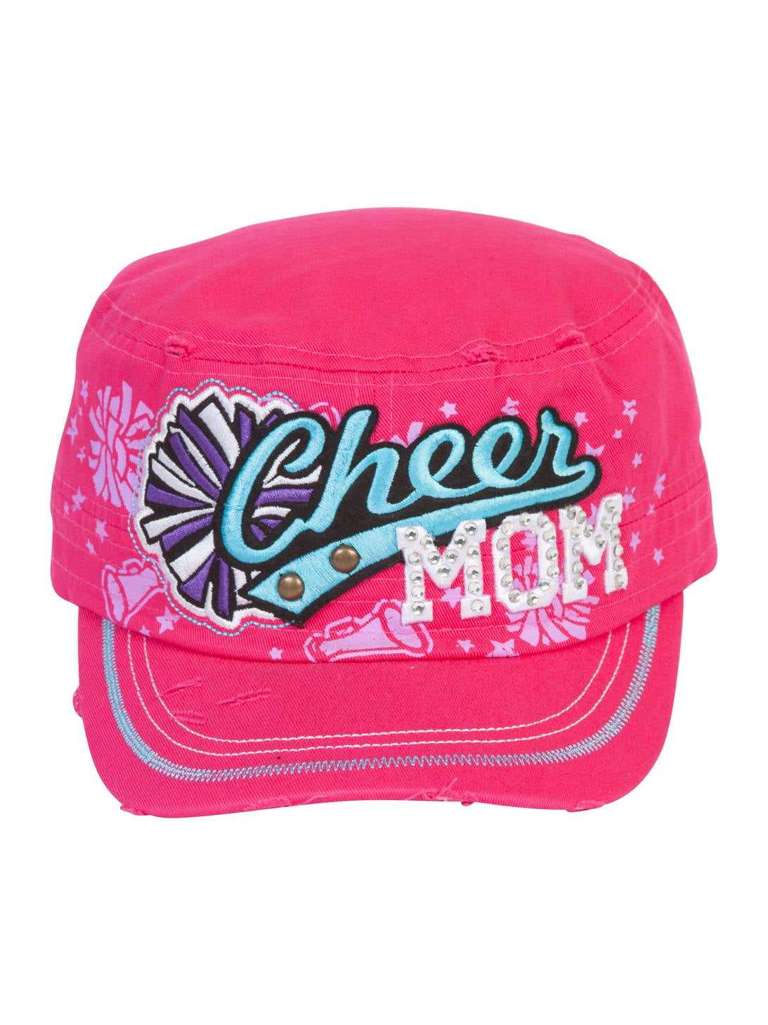 Top Headwear Cheer Mom Distressed Adjustable Cadet Cap - Pink - Walmart.com
