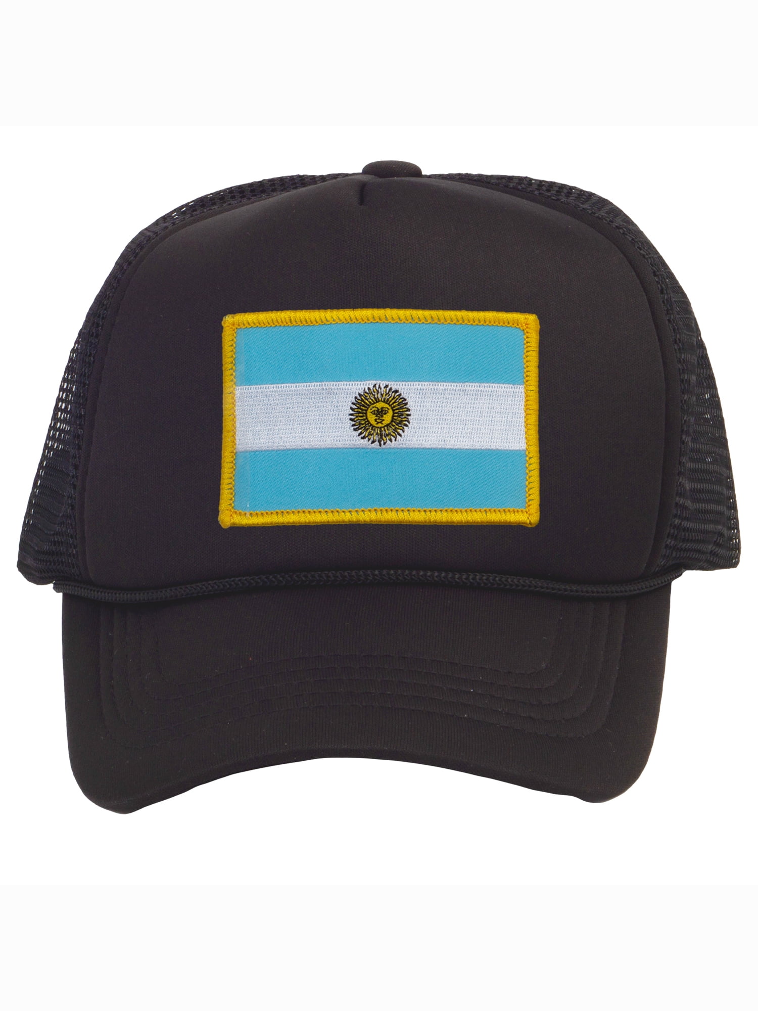Top Headwear Country Argentina Flag Hat - Argentinian Trucker Cap Black ...