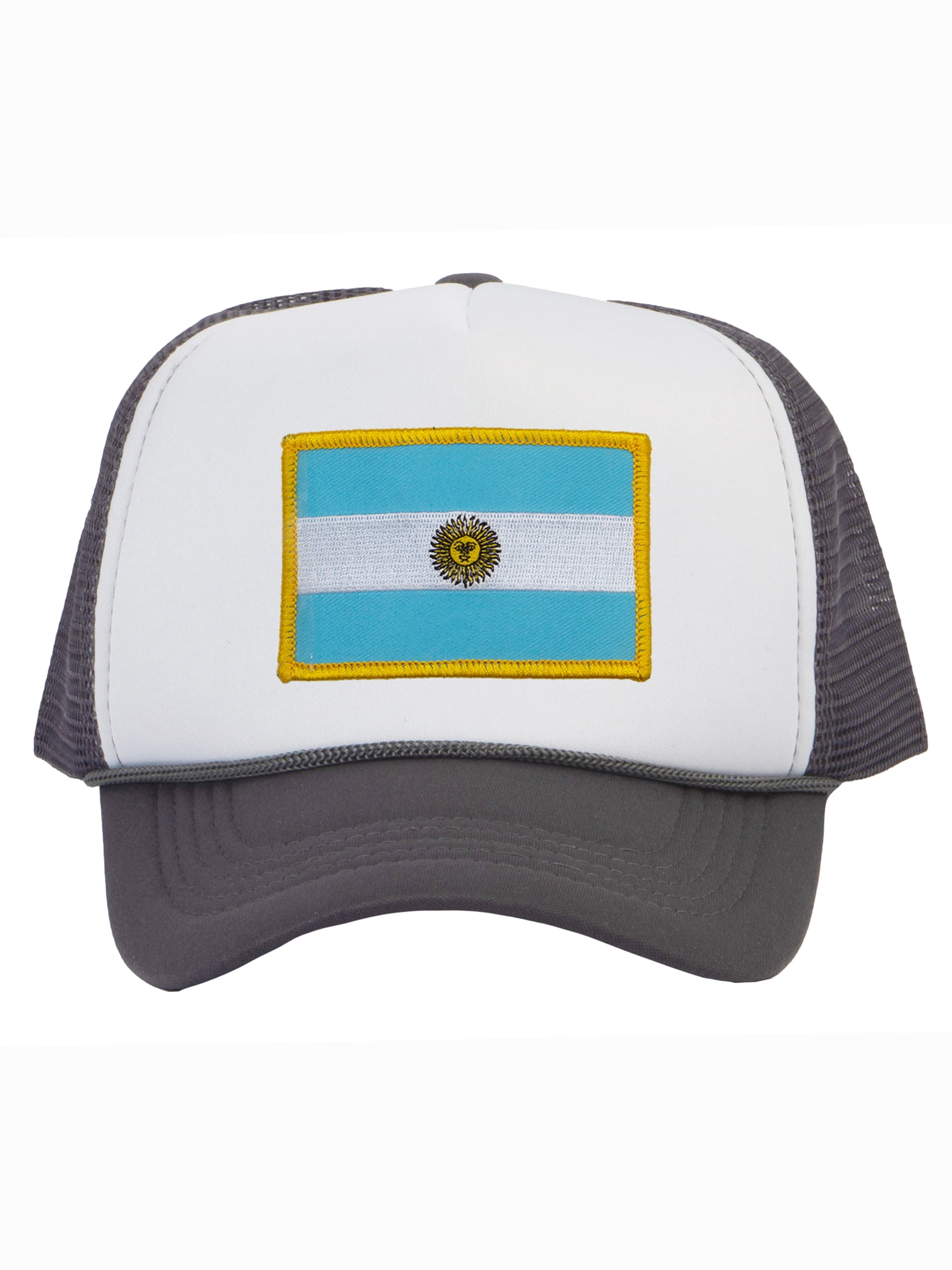 Top Headwear Country Argentina Flag Hat - Argentinian Trucker Cap White ...
