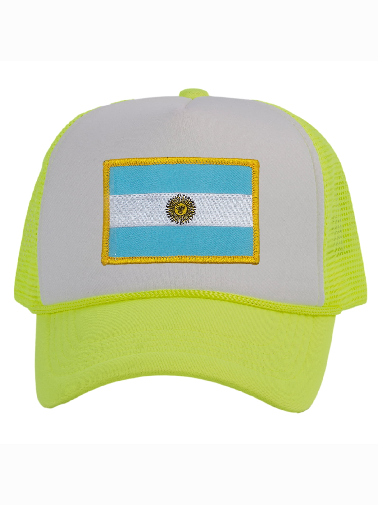 Top Headwear Country Argentina Flag Hat - Argentinian Trucker Cap White ...