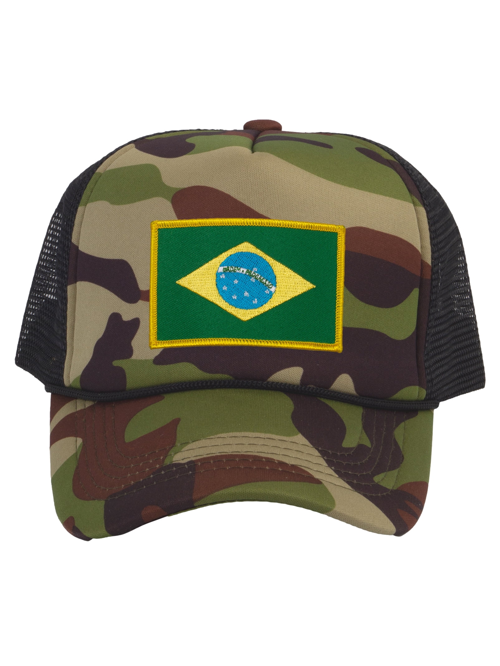 Top Headwear Country Brazil Flag Hat - Brazilian Patriotic Trucker Cap ...