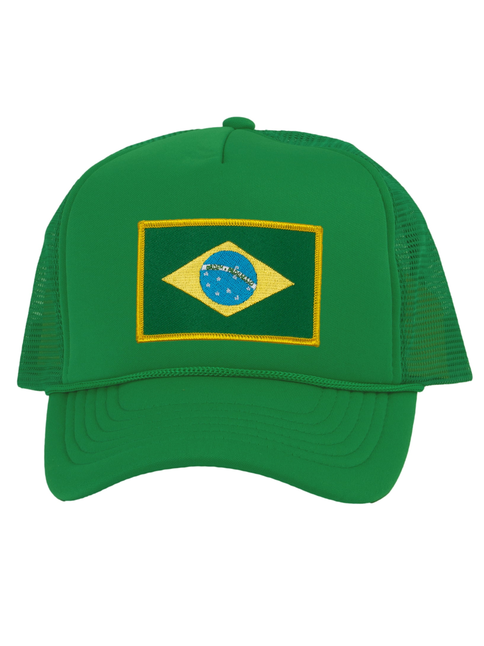 Top Headwear Country Brazil Flag Hat - Brazilian Patriotic Trucker Cap ...