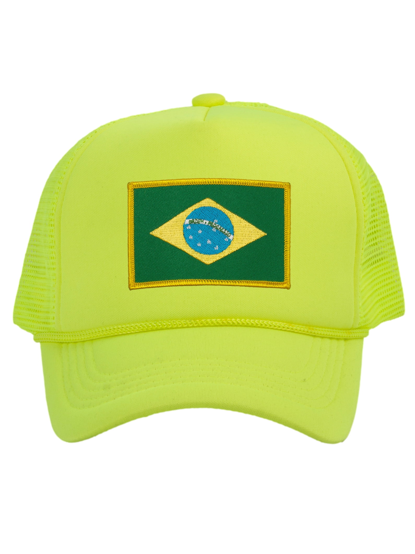 Top Headwear Country Brazil Flag Hat - Brazilian Patriotic Trucker Cap ...