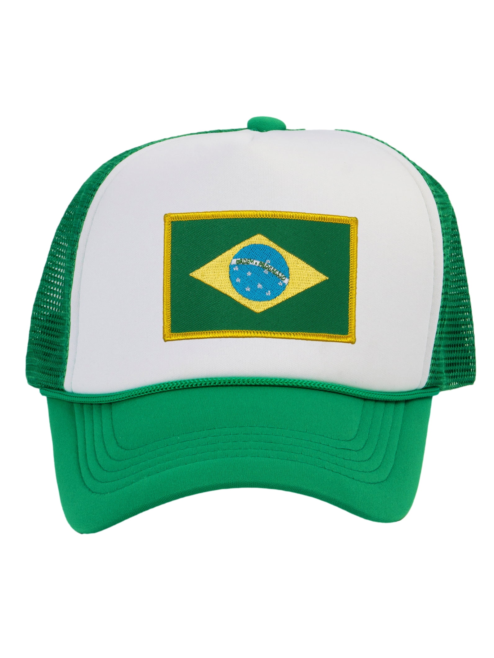 Top Headwear Country Brazil Flag Hat - Brazilian Patriotic Trucker Cap ...