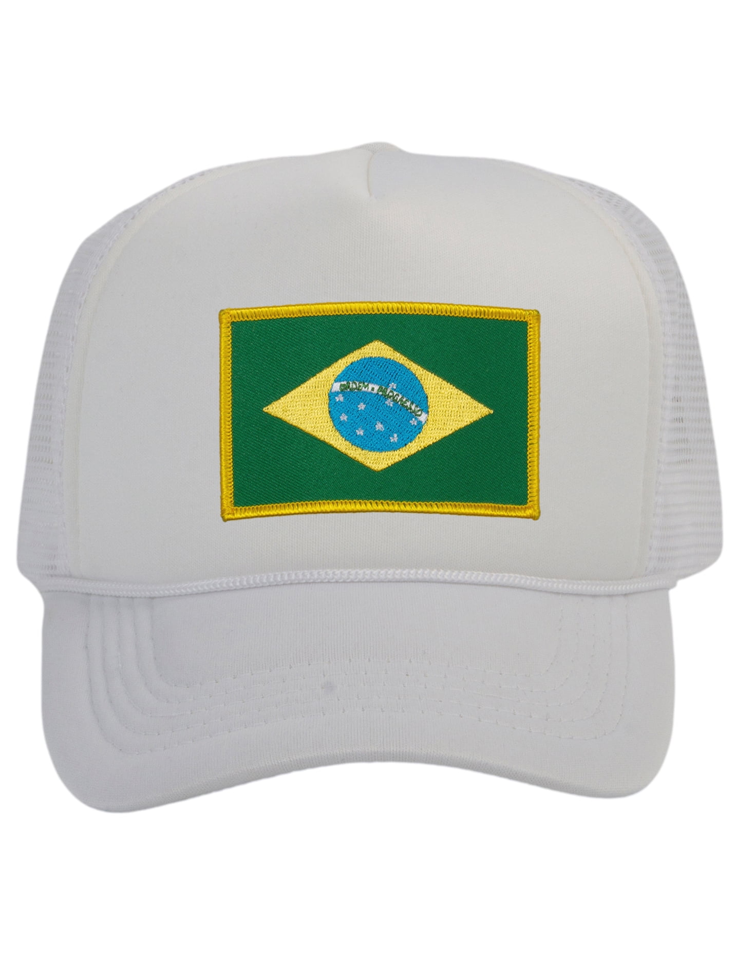Top Headwear Country Brazil Flag Hat - Brazilian Patriotic Trucker Cap ...