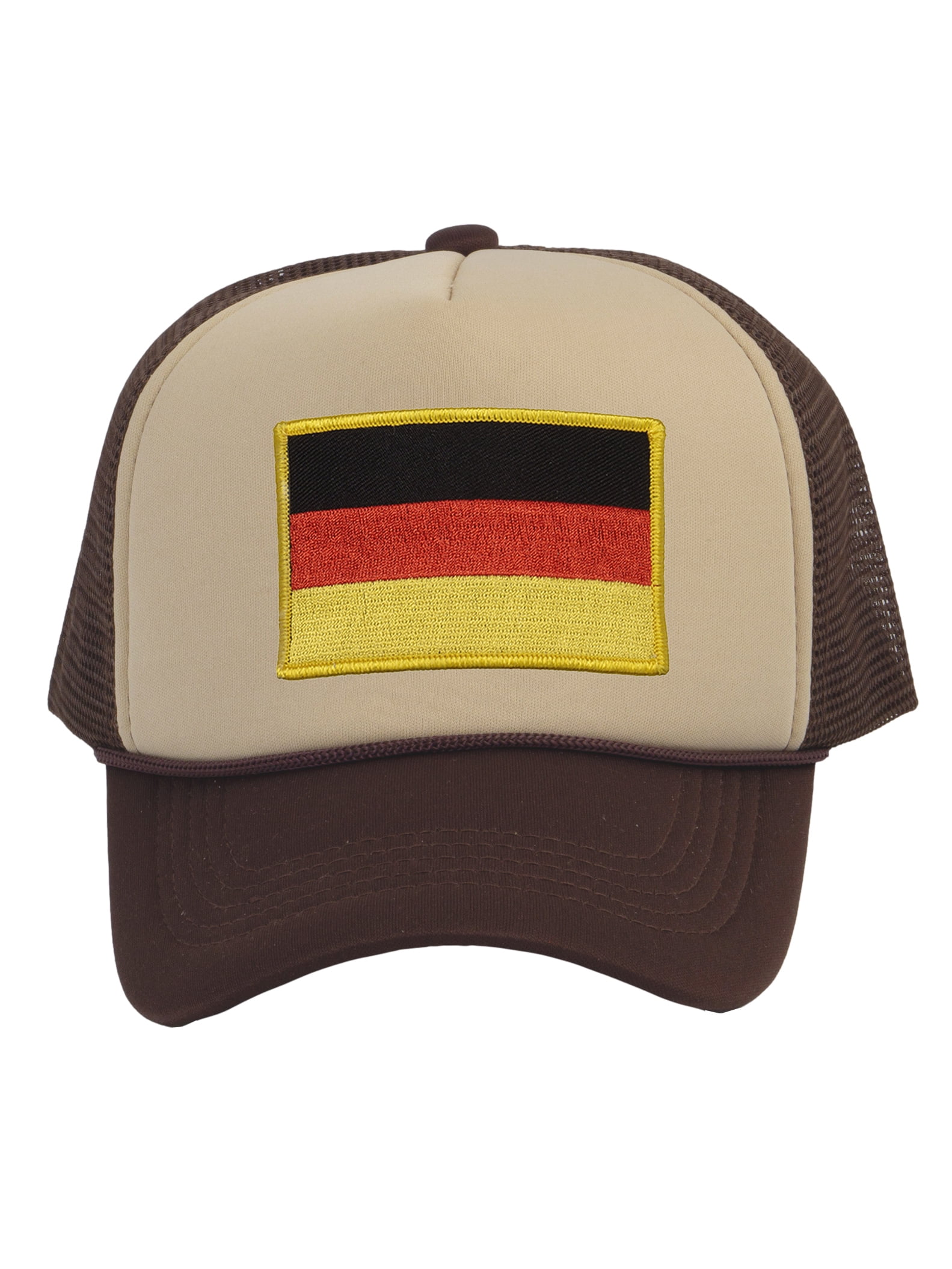 Top Headwear Country Germany Flag Hat - German Trucker Cap Khaki/Brown ...